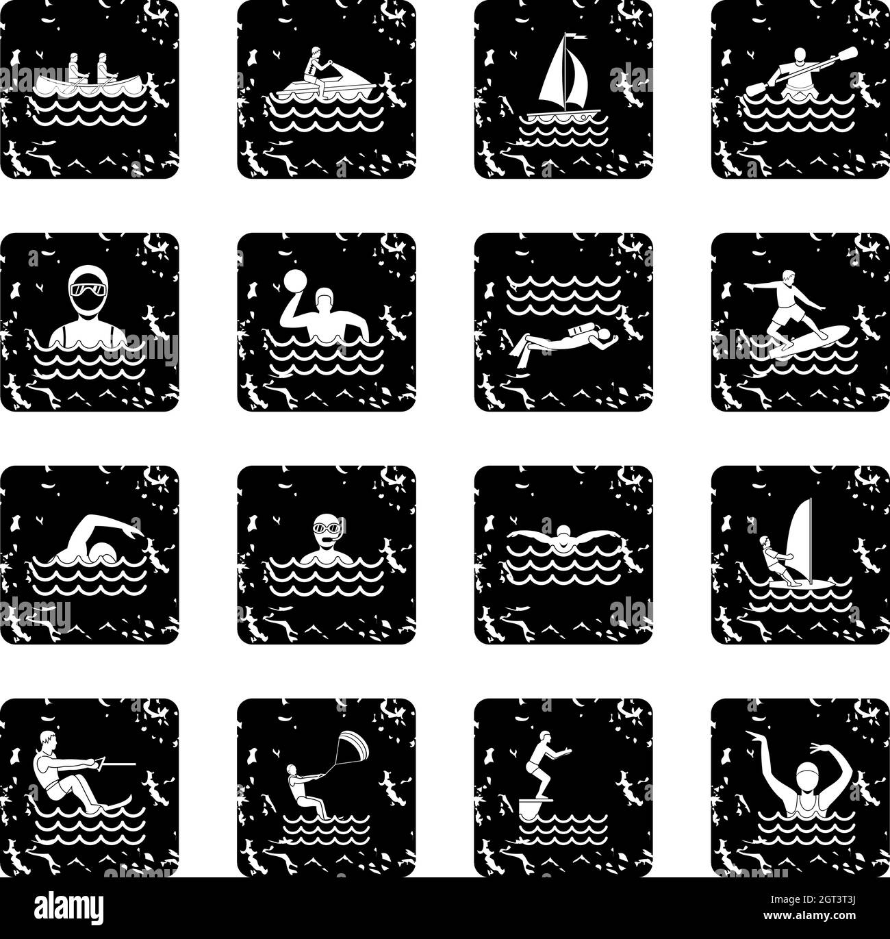 Water sport icons set Stock Vector Image & Art - Alamy