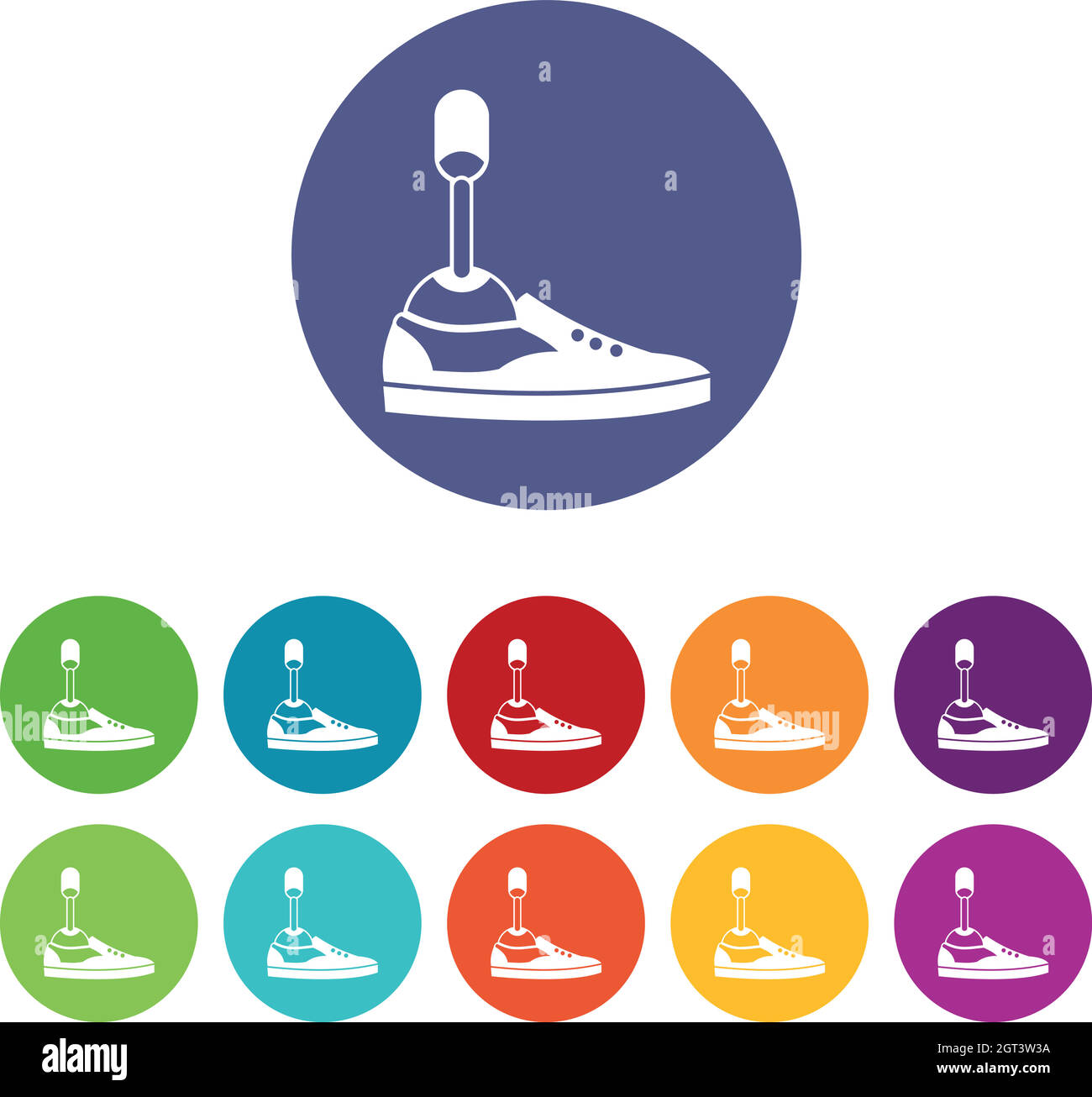 Prosthetic leg set icons Stock Vector Image & Art - Alamy