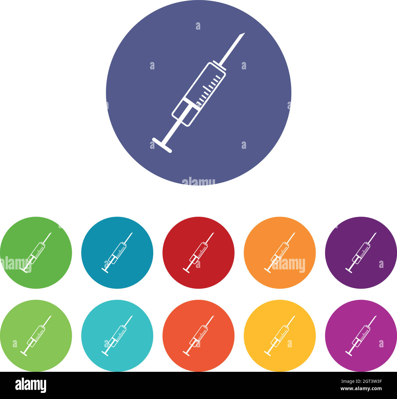 Syringe set icons Stock Vector Image & Art - Alamy
