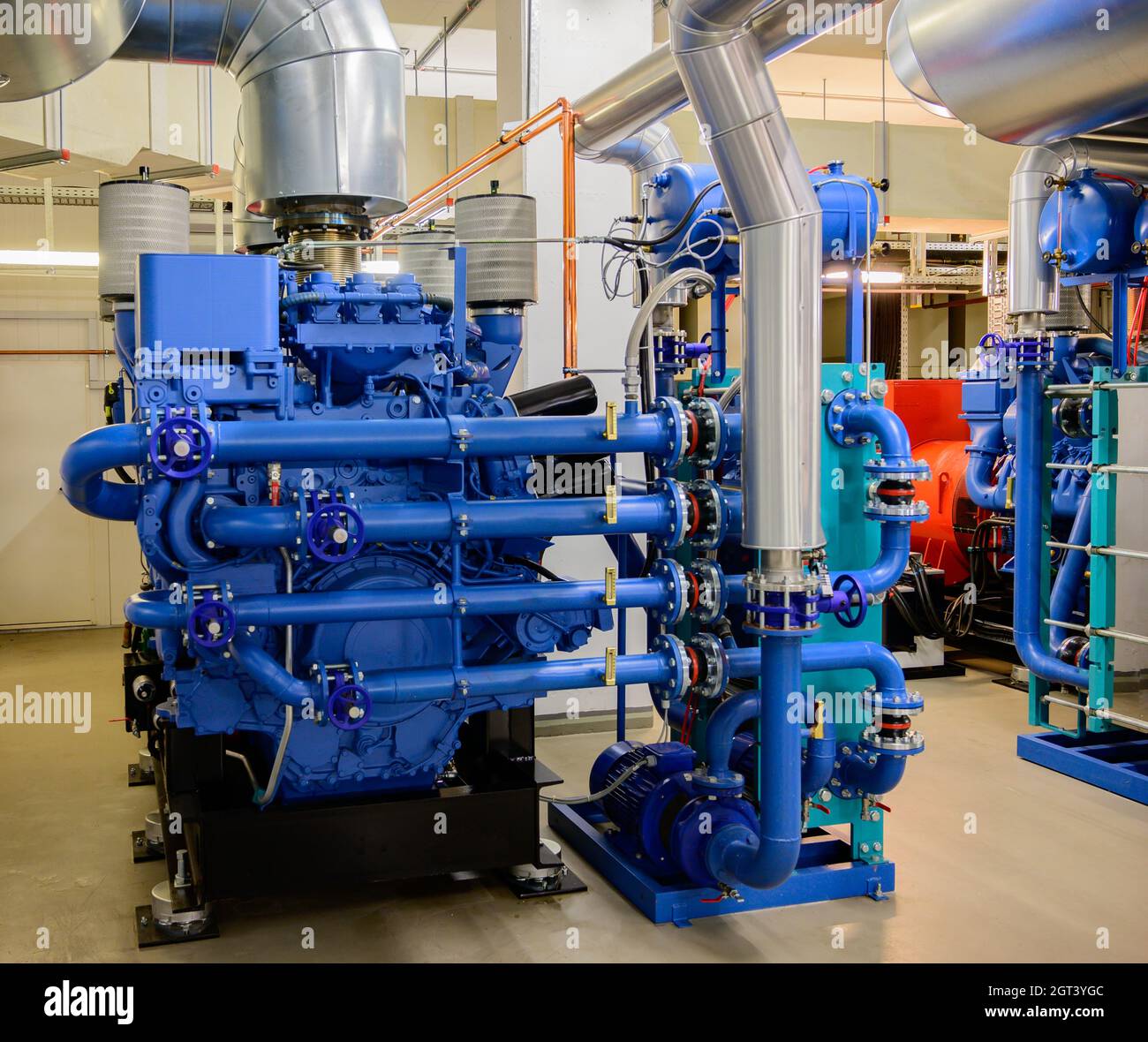 Diesel Emergency Generator For An It Data Center Stock Photo - Alamy
