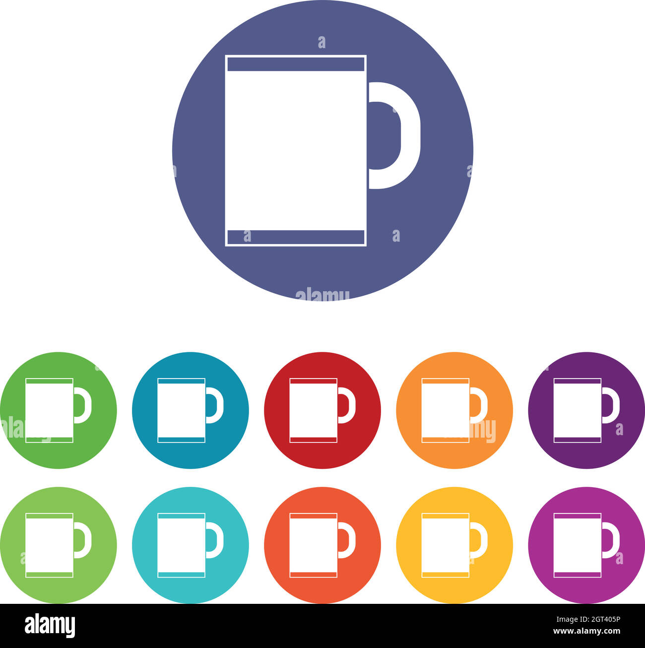 Tea mug set icons Stock Vector Image & Art - Alamy