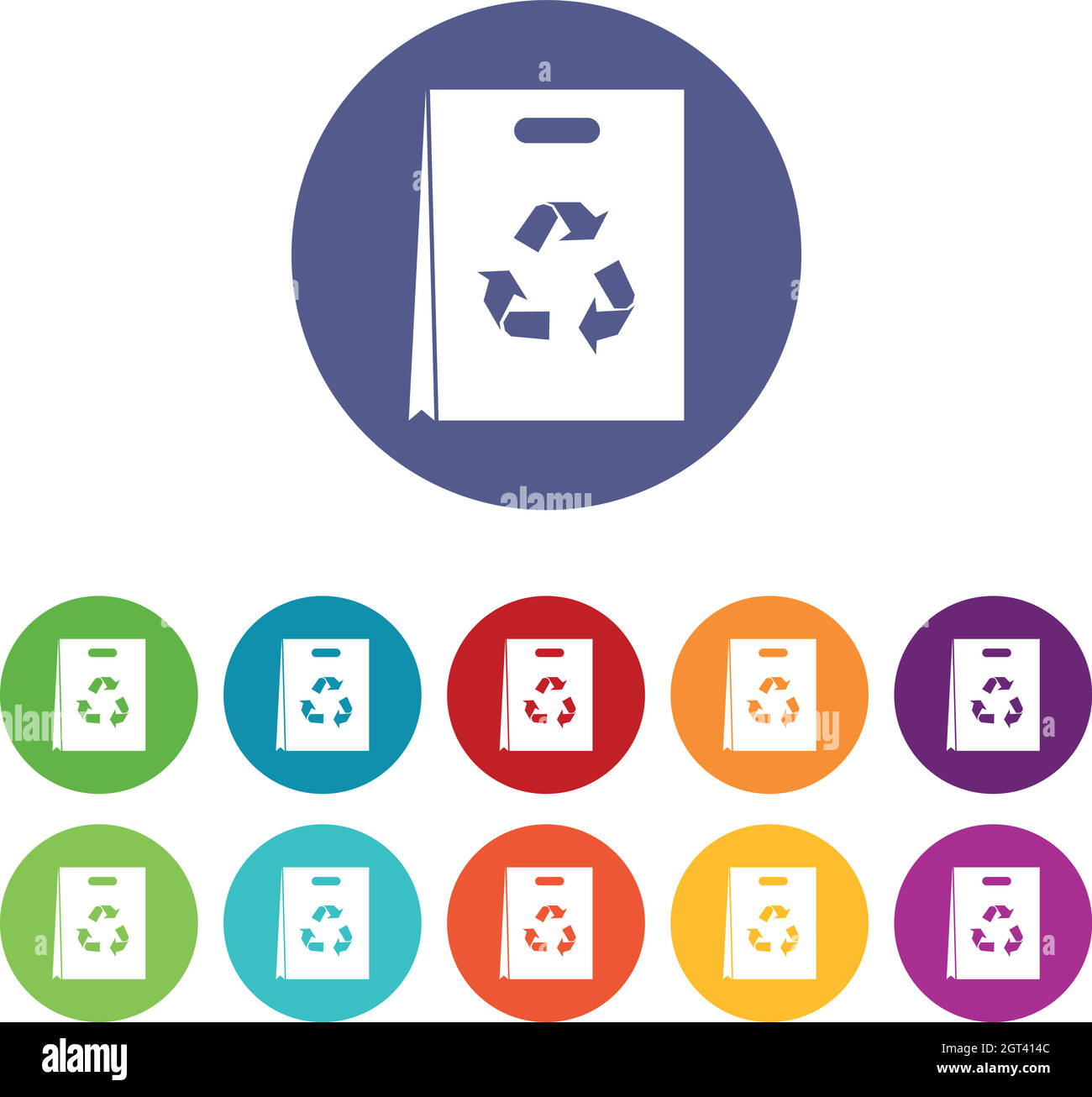 Recycling garbage icons concept Stock Vector Images - Alamy
