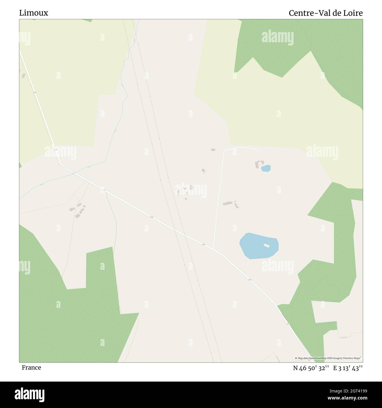 Limoux, , France, Centre-Val de Loire, N 46 50' 32'', E 3 13' 43'', map ...