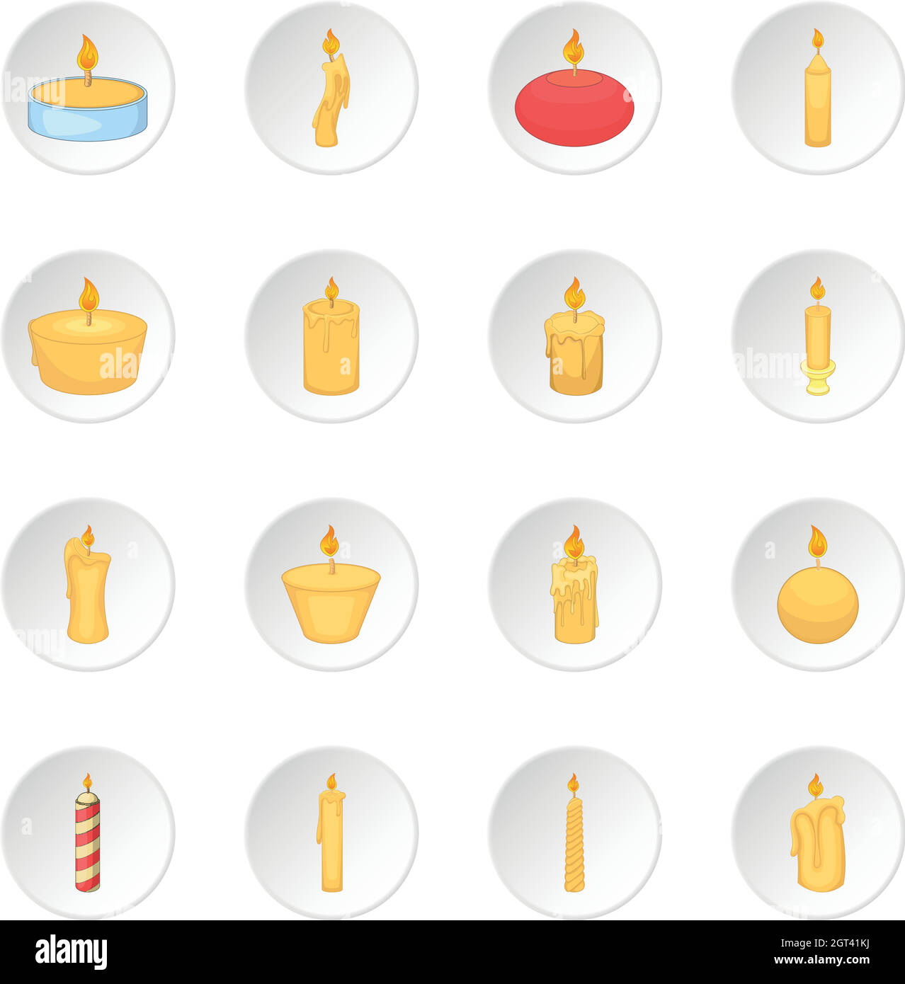 Candle pictogram Stock Vector Images - Alamy