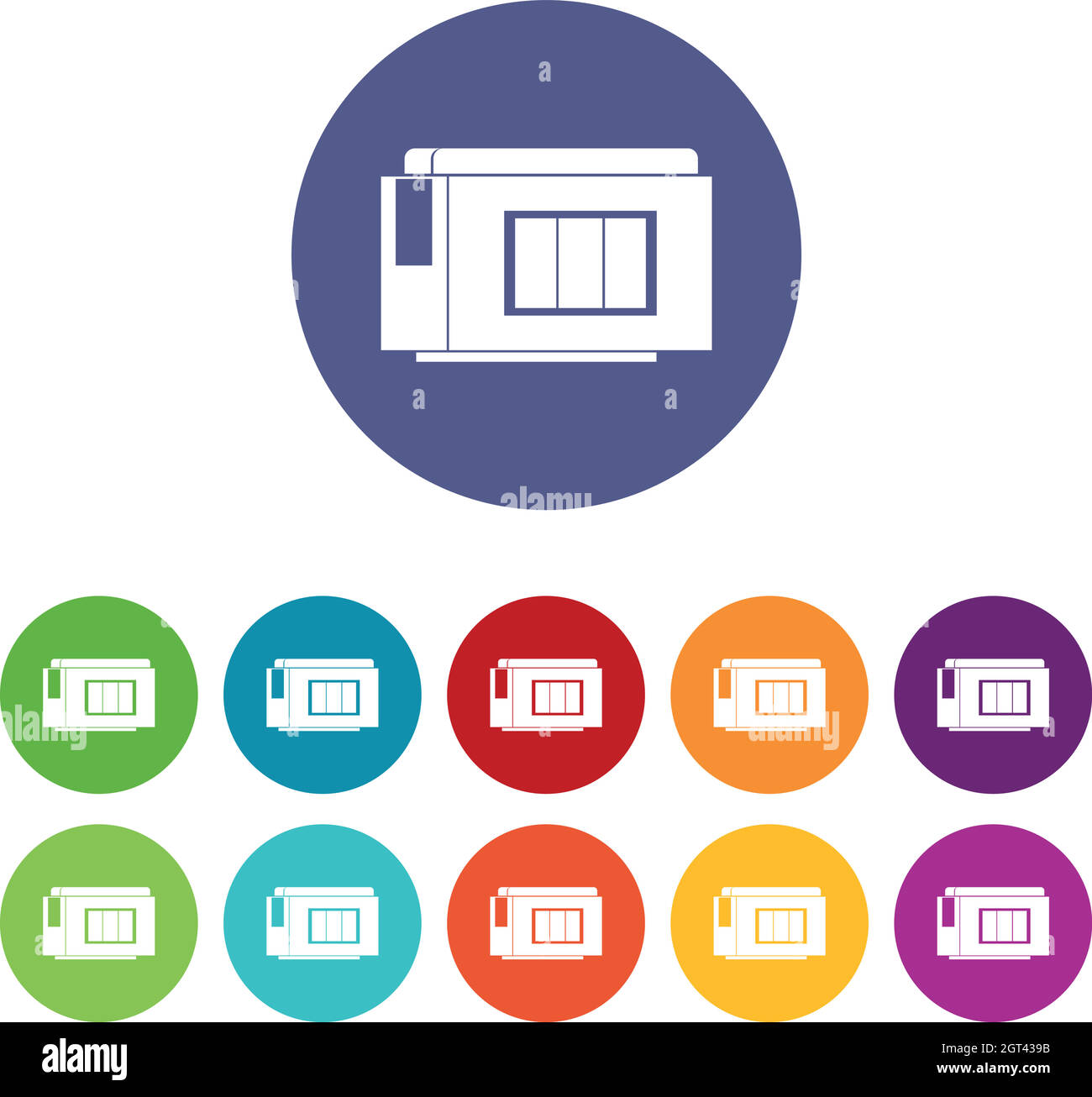 Inkjet printer cartridge set icons Stock Vector Image & Art - Alamy