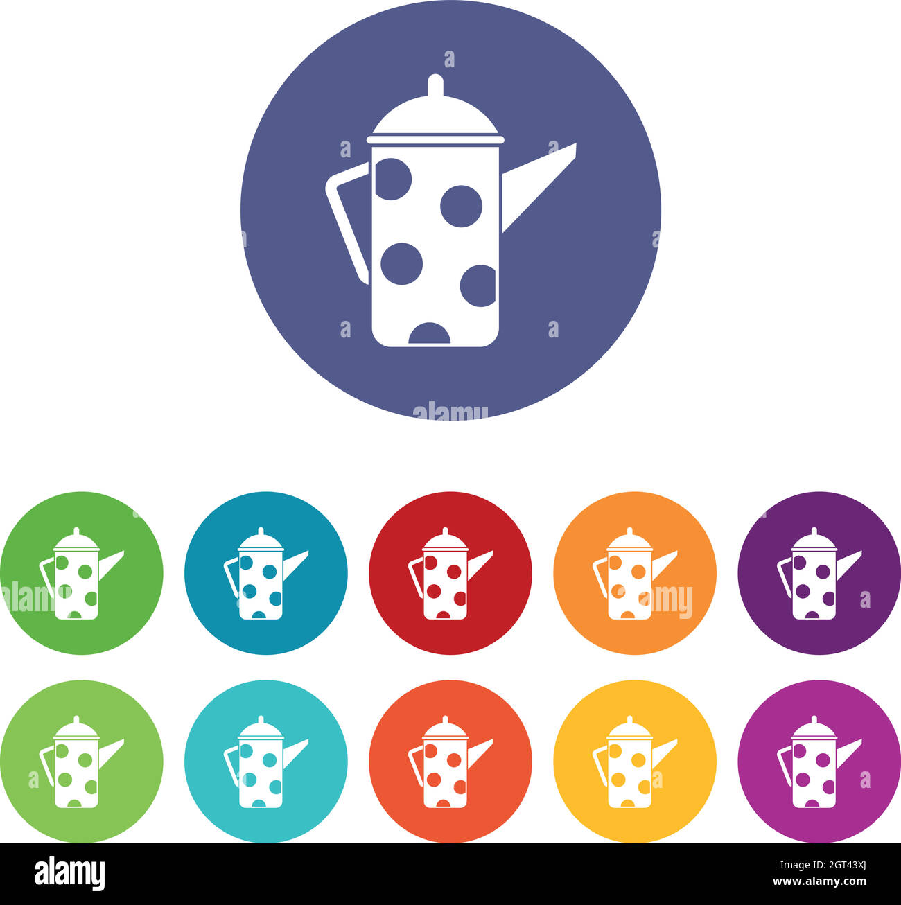 Old retro metal coffee Stock Vector Images - Alamy