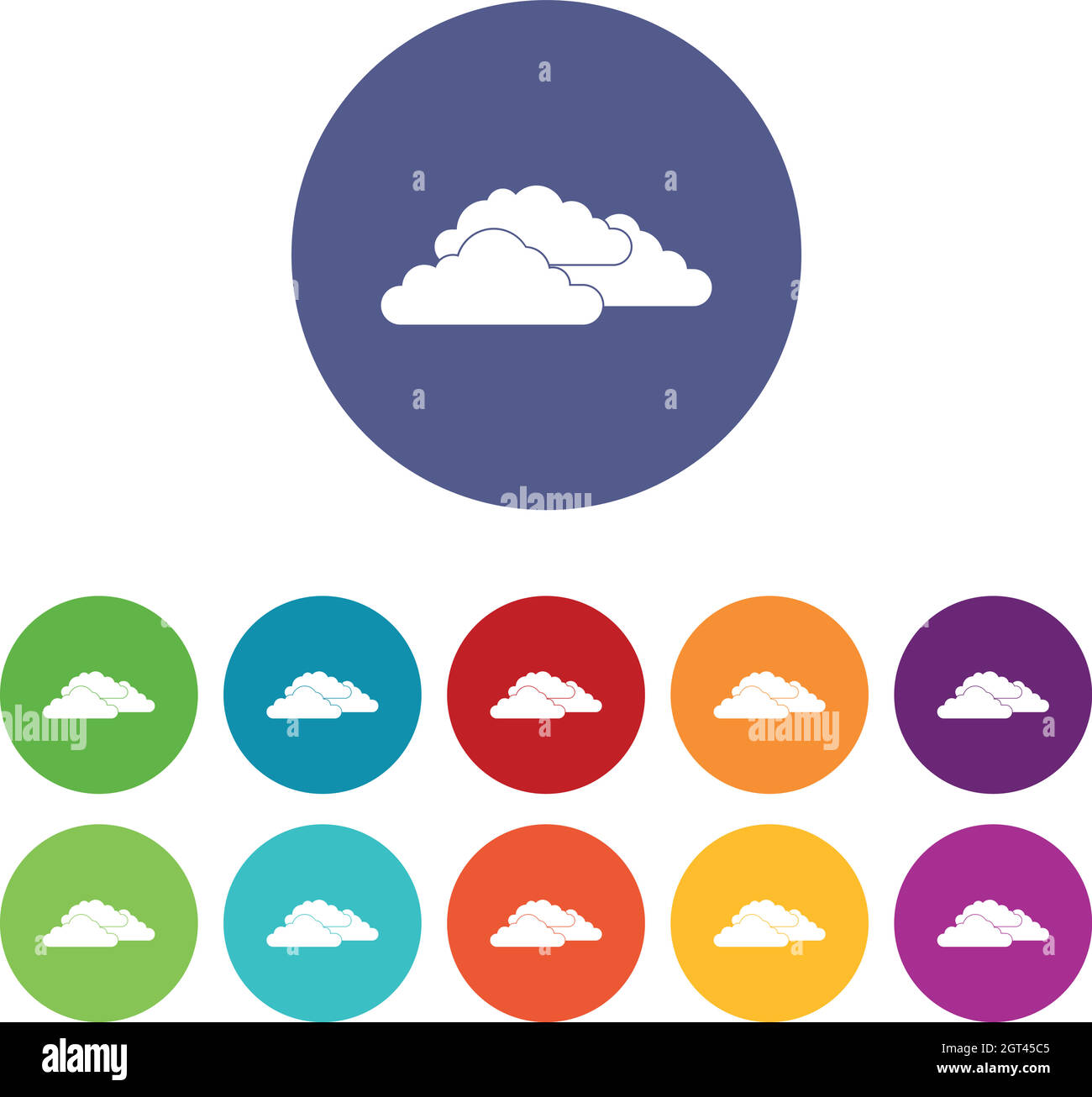 Clouds set icons Stock Vector Image & Art - Alamy