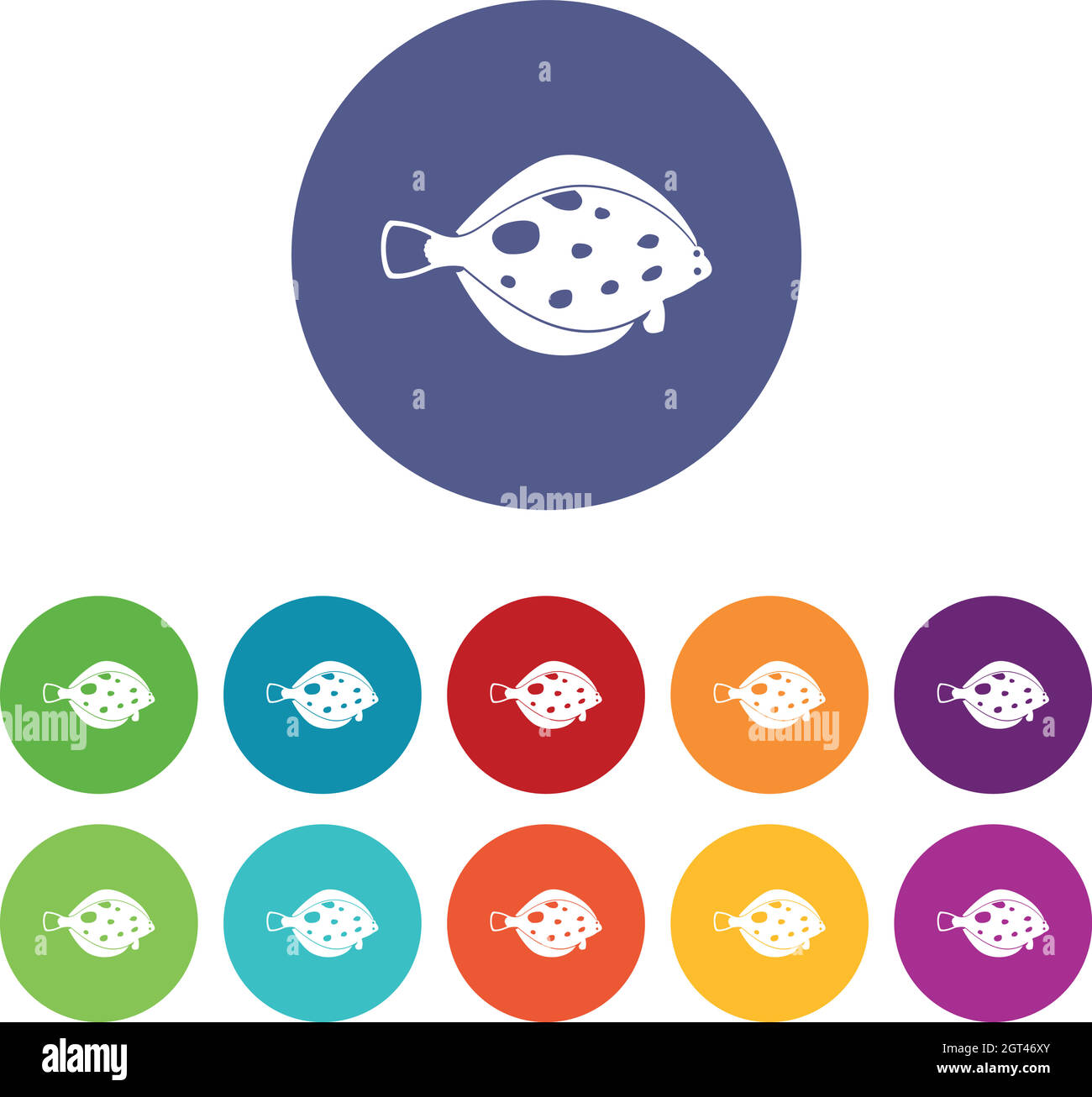 Fish set icons Stock Vector Image & Art - Alamy