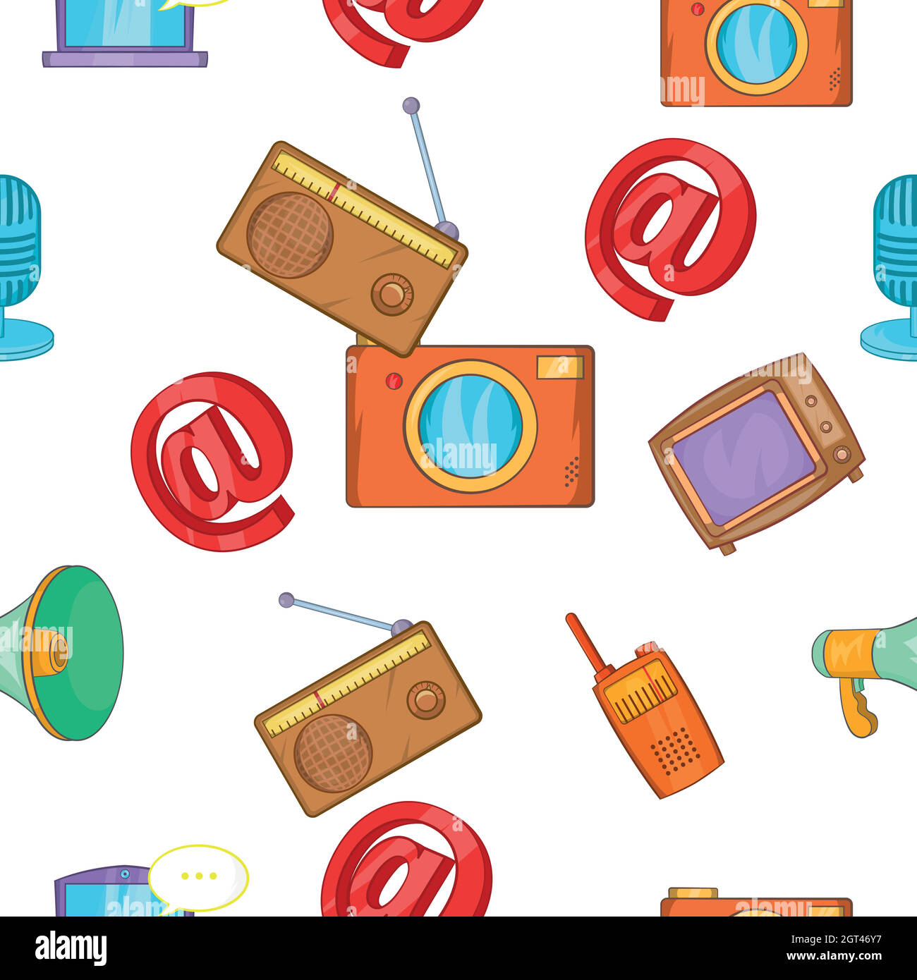 Headline pattern, cartoon style Stock Vector Image & Art - Alamy