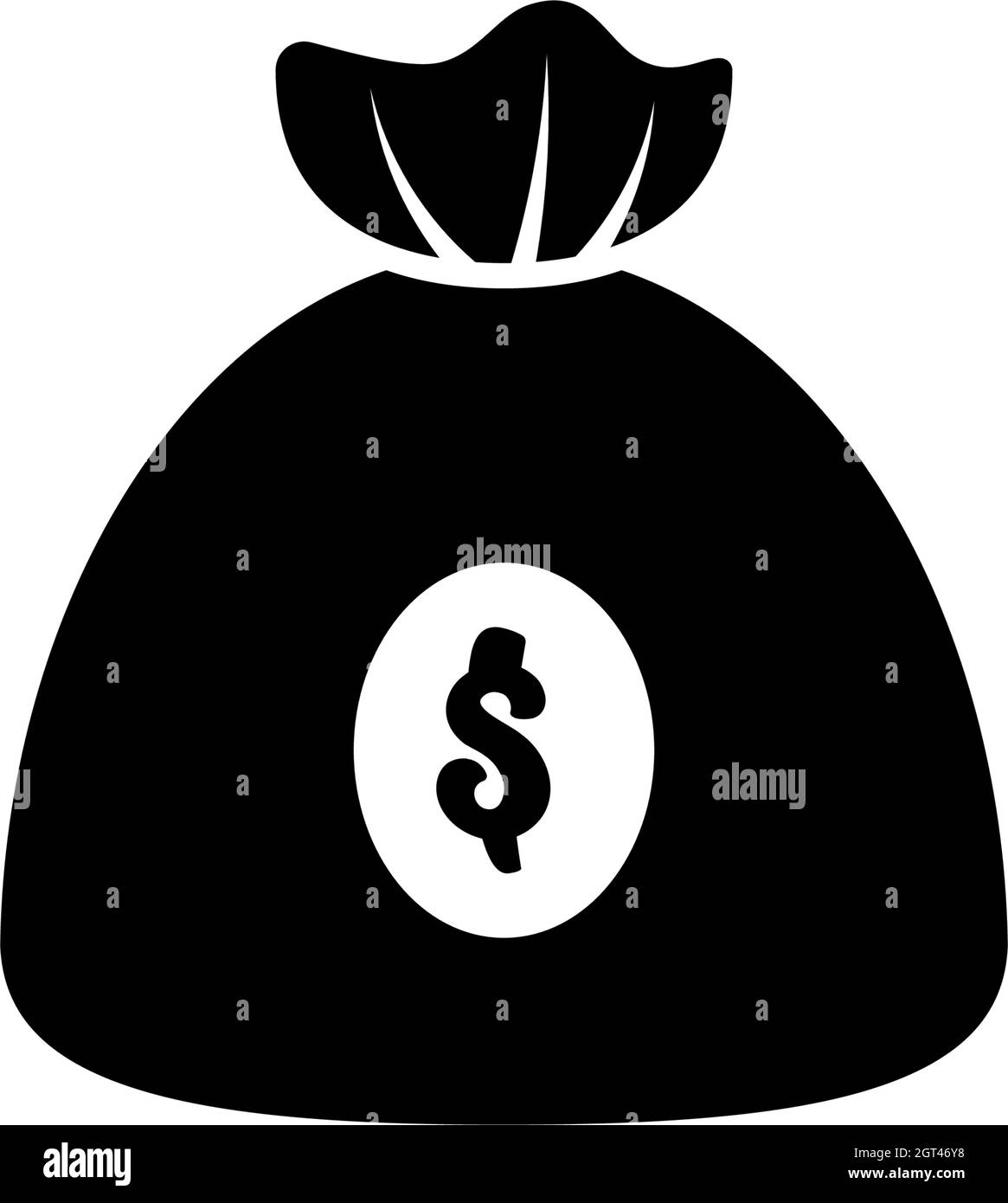 Money bag icon Stock Vector Images - Alamy
