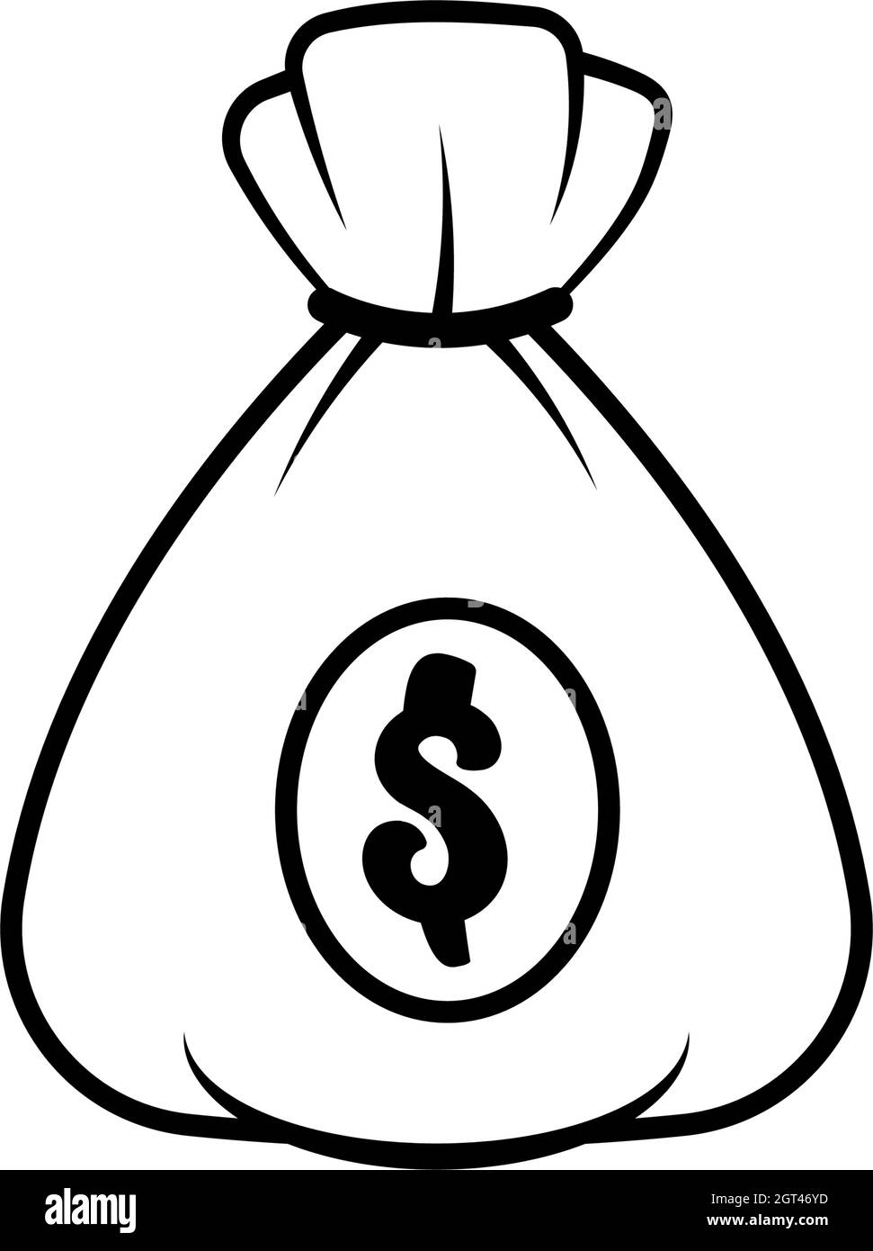 Money bag pounds Stock Vector Images - Alamy