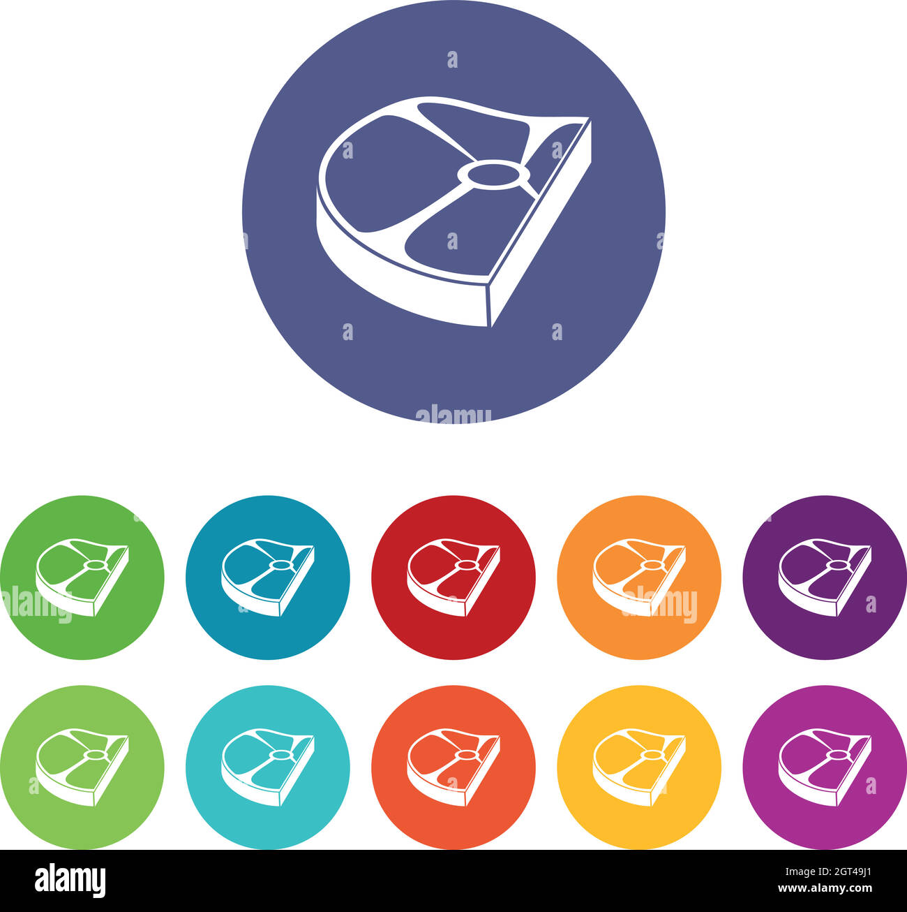 Steak set icons Stock Vector Image & Art - Alamy