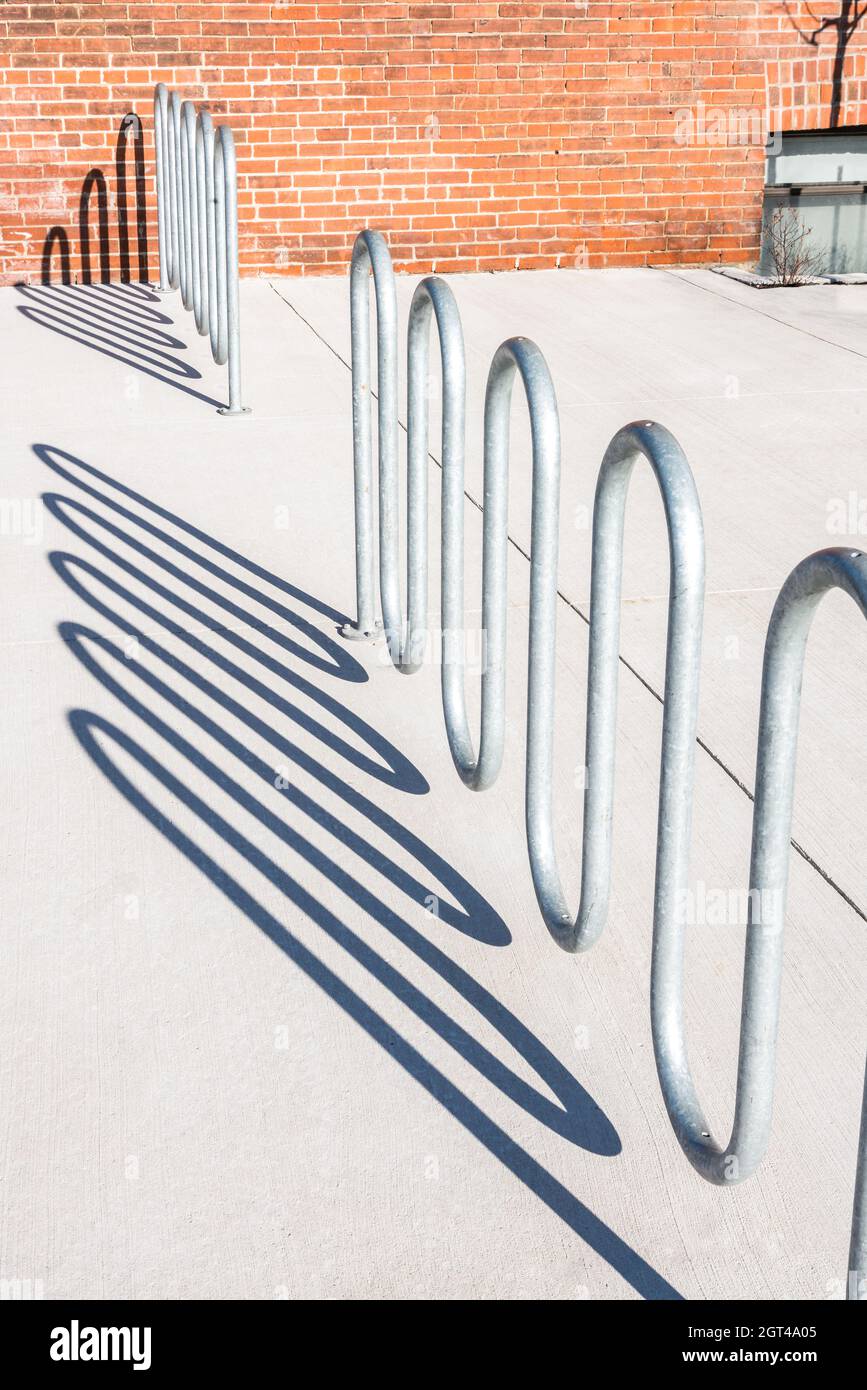 Steel tube bike rack hi-res stock photography and images - Alamy