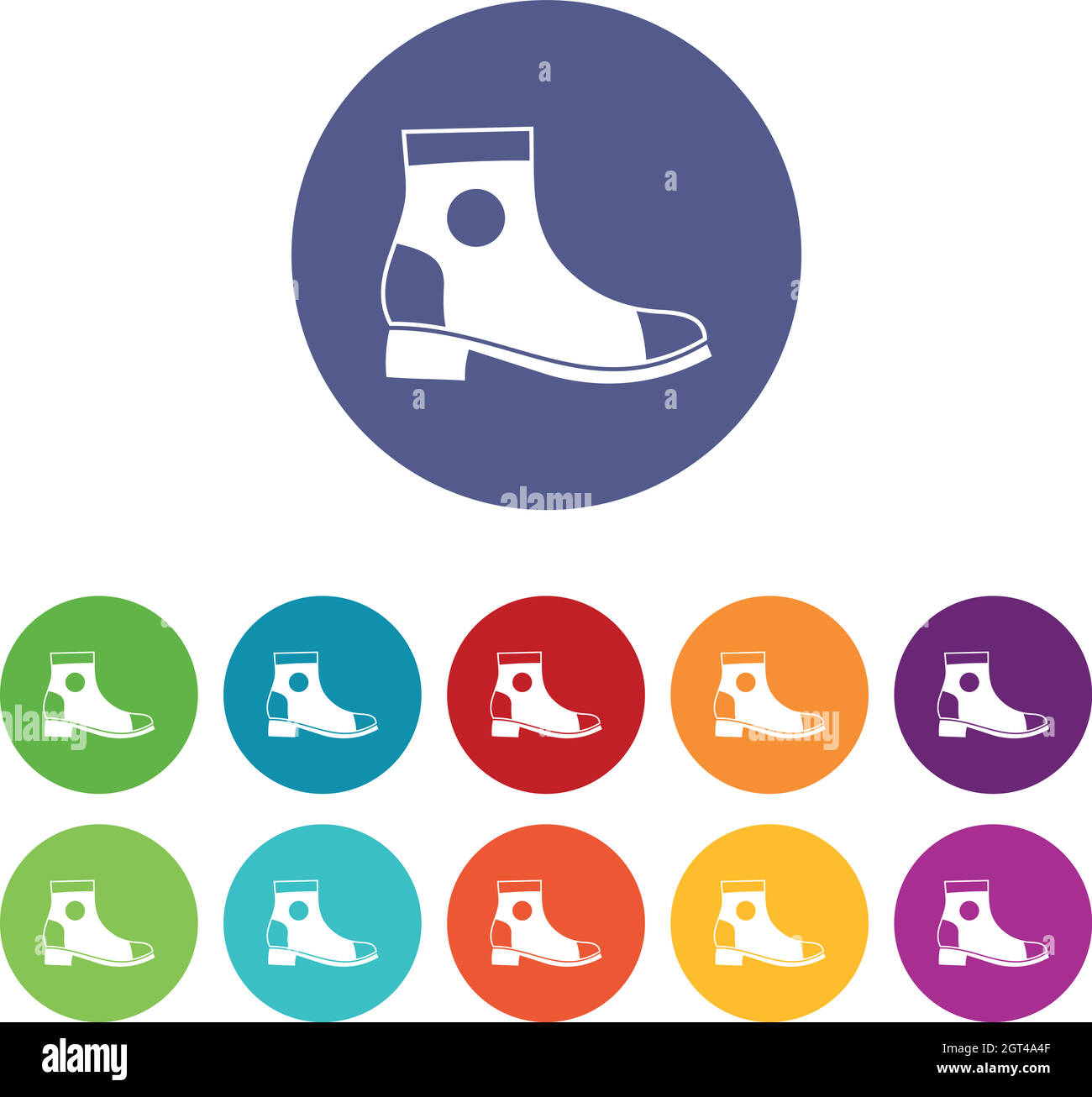 Men boot set icons Stock Vector Image & Art - Alamy
