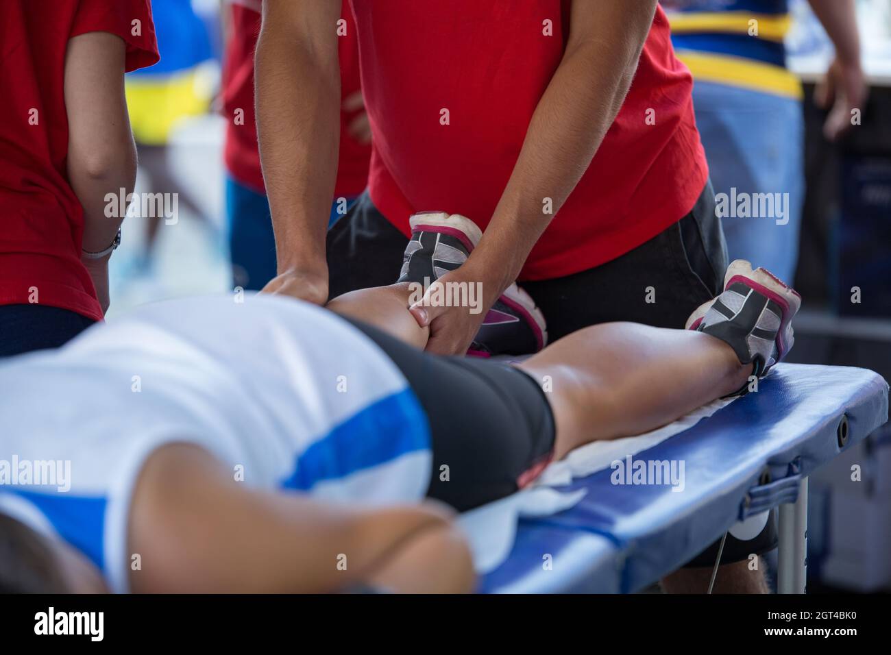 Legs on hospital bed hi-res stock photography and images - Alamy