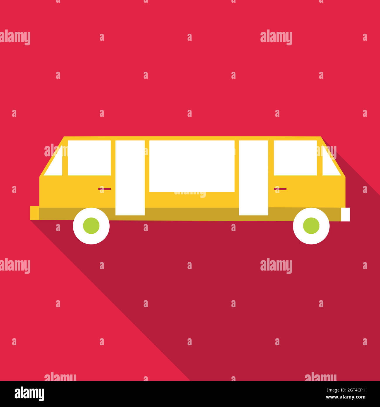 Bus icon, flat style Stock Vector Image & Art - Alamy