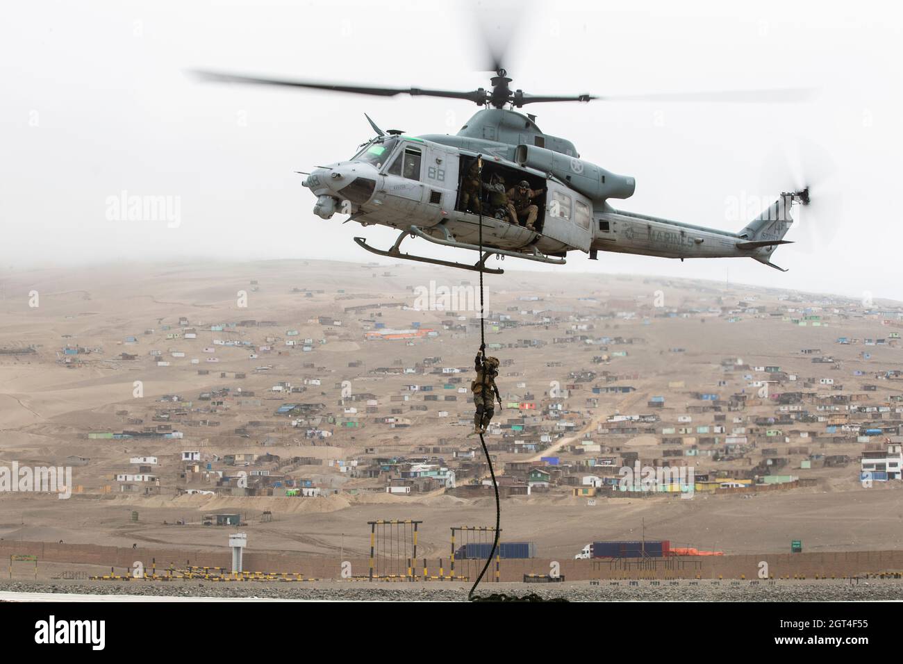 A U.S. Marine with Special Purpose Marine Air-Ground Task Force ...