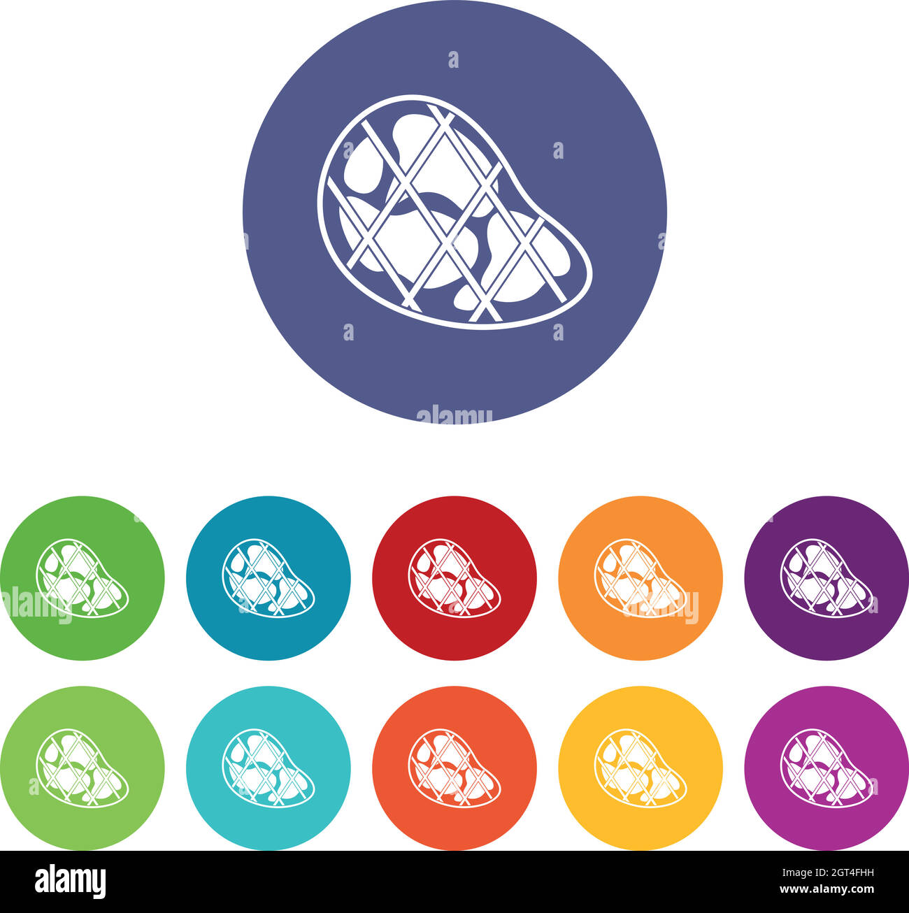 Steak set icons Stock Vector Image & Art - Alamy