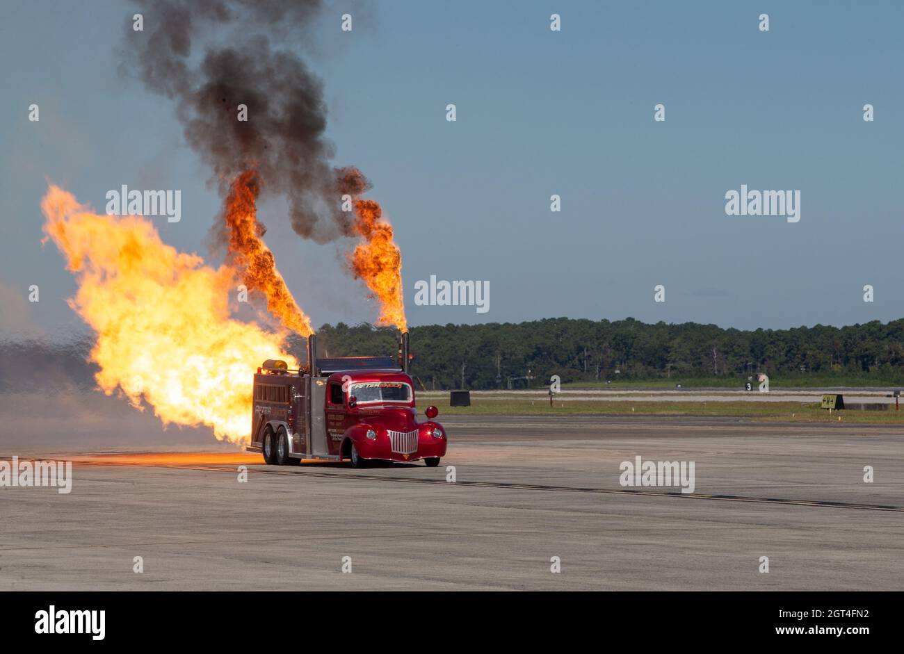 The Aftershock, a 1940 Ford Fire Truck, boasting twin Rolls-Royce ...