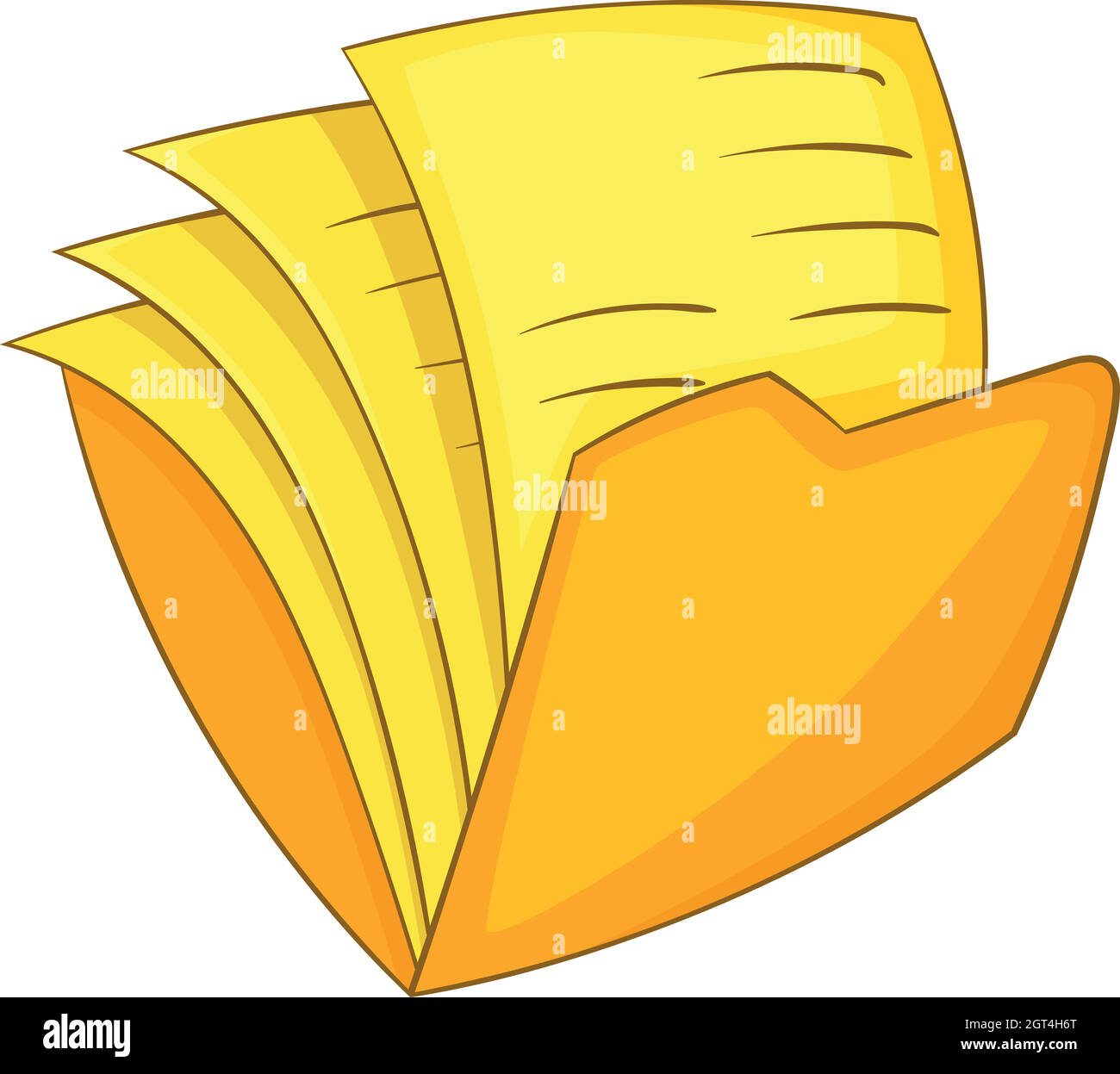 Office folder icon, cartoon style Stock Vector Image & Art - Alamy