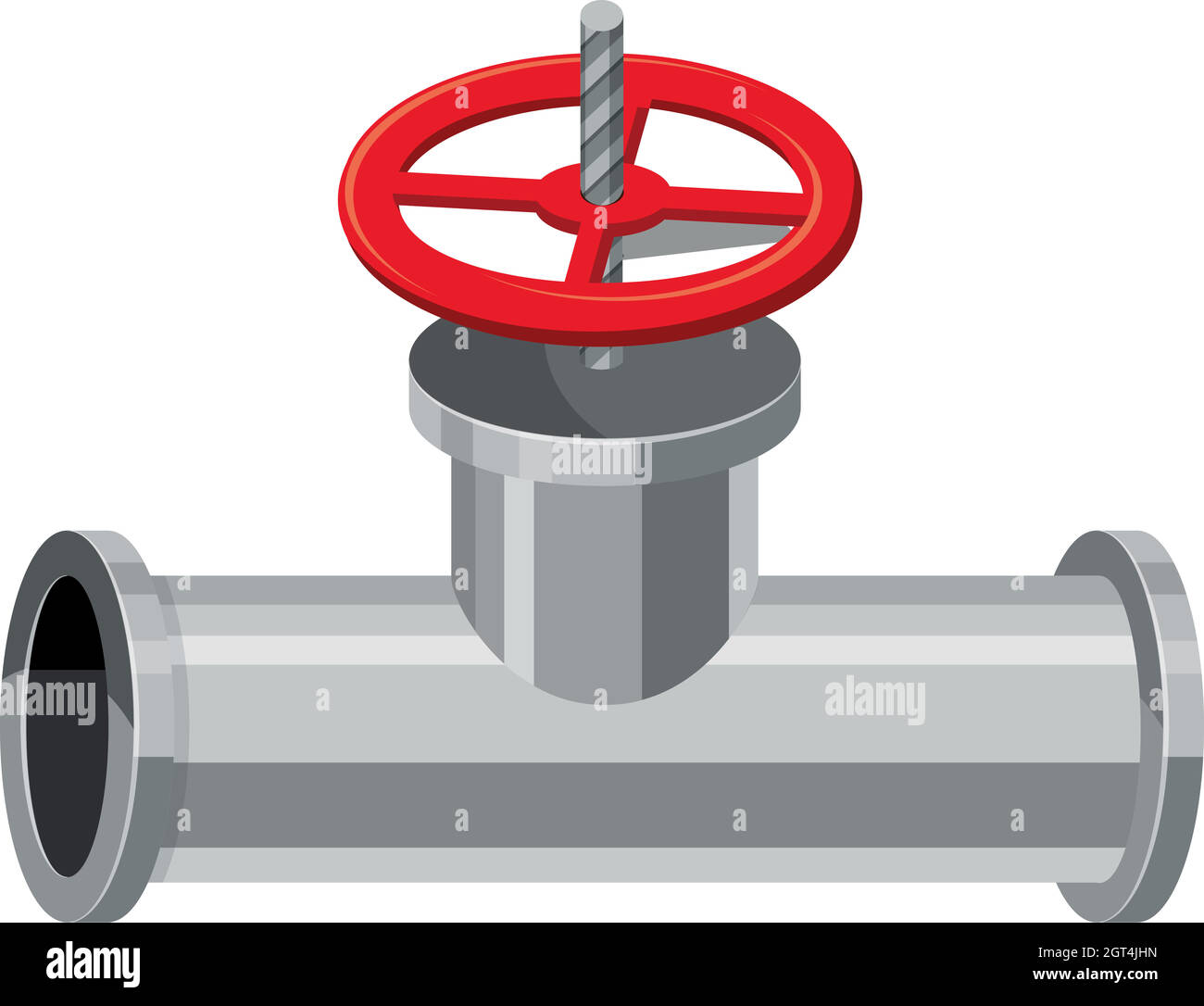 Pipe with a valve icon, cartoon style Stock Vector Image & Art - Alamy