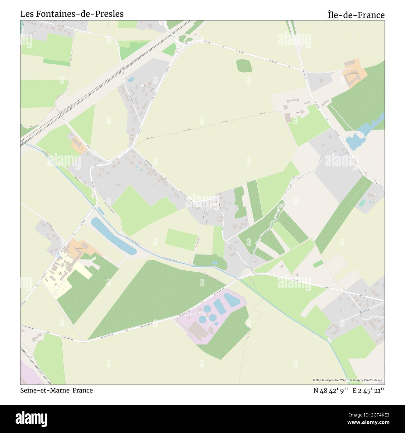 Les Fontaines-de-Presles, Seine-et-Marne, France, Île-de-France, N 48 ...