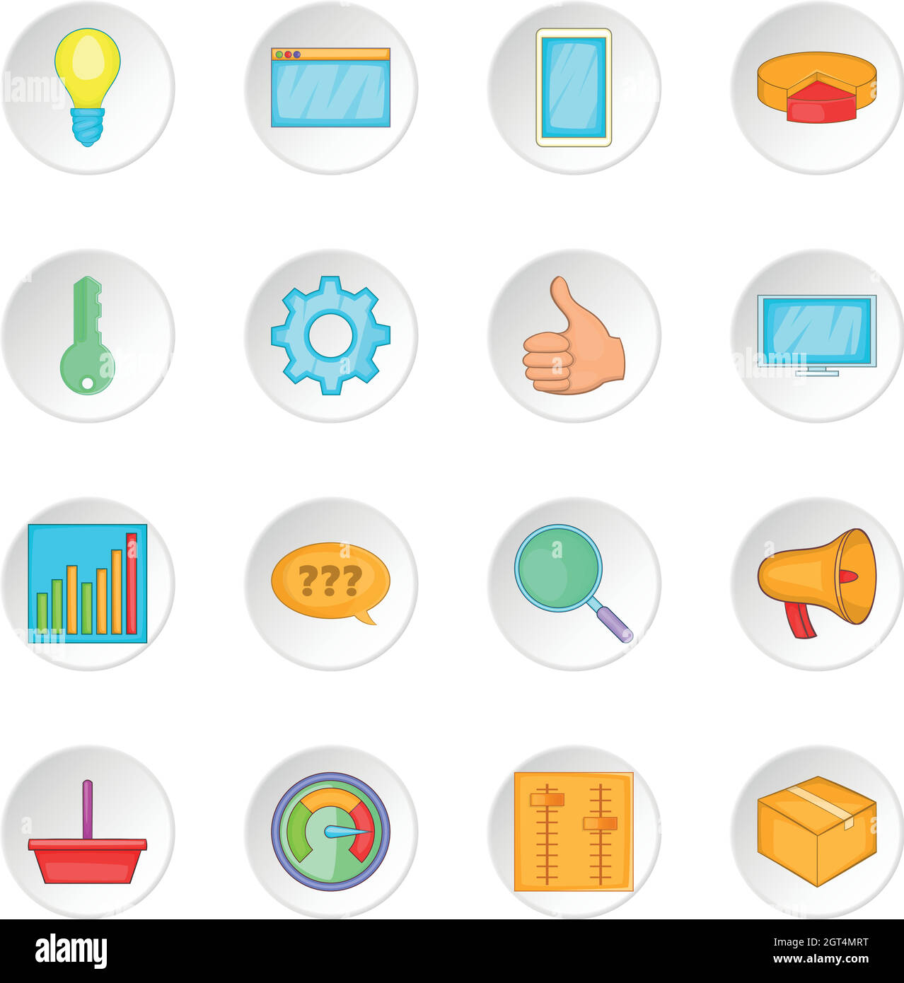 Marketing icons set Stock Vector Image & Art - Alamy