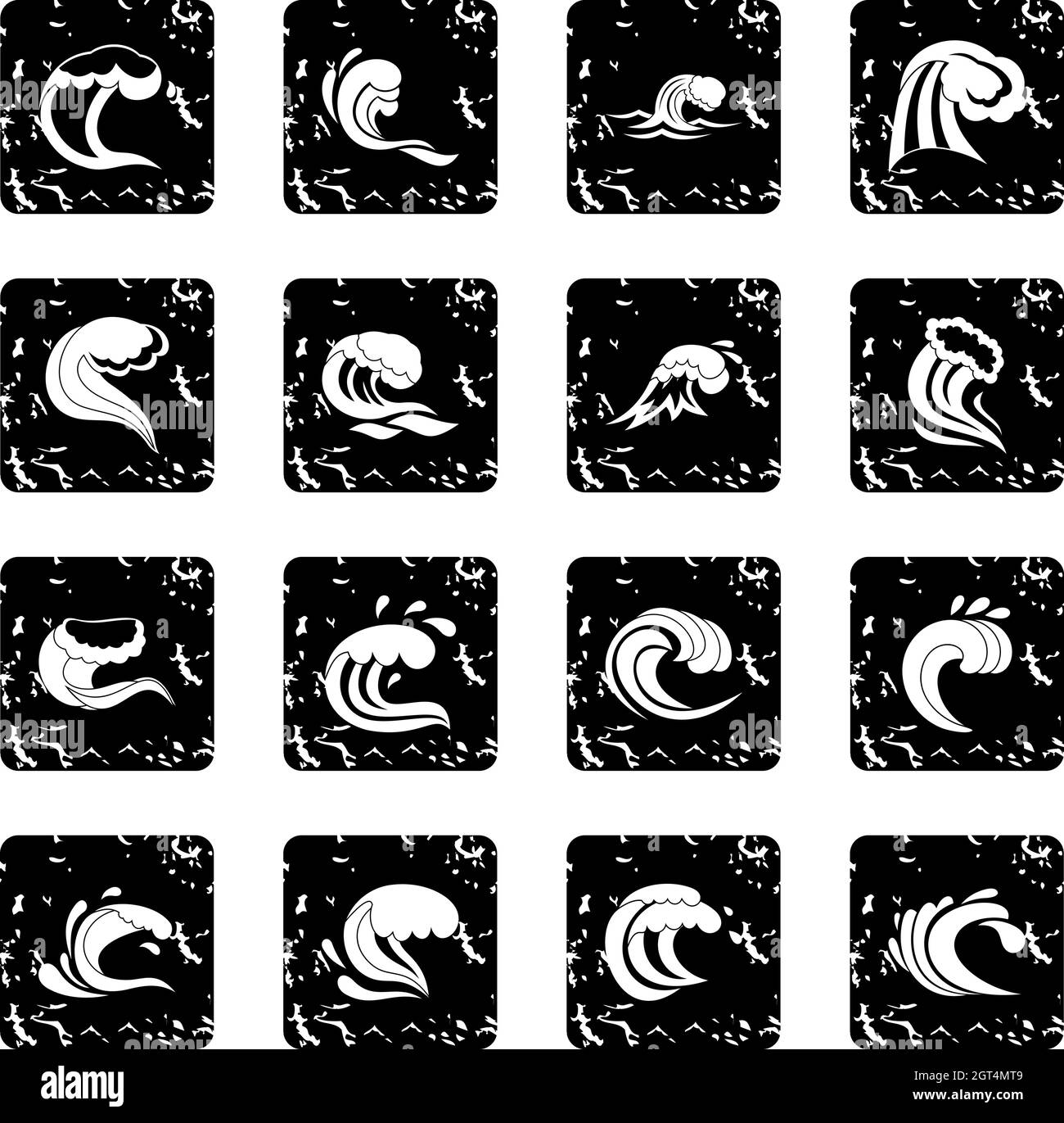 Sea icons Black and White Stock Photos & Images - Alamy