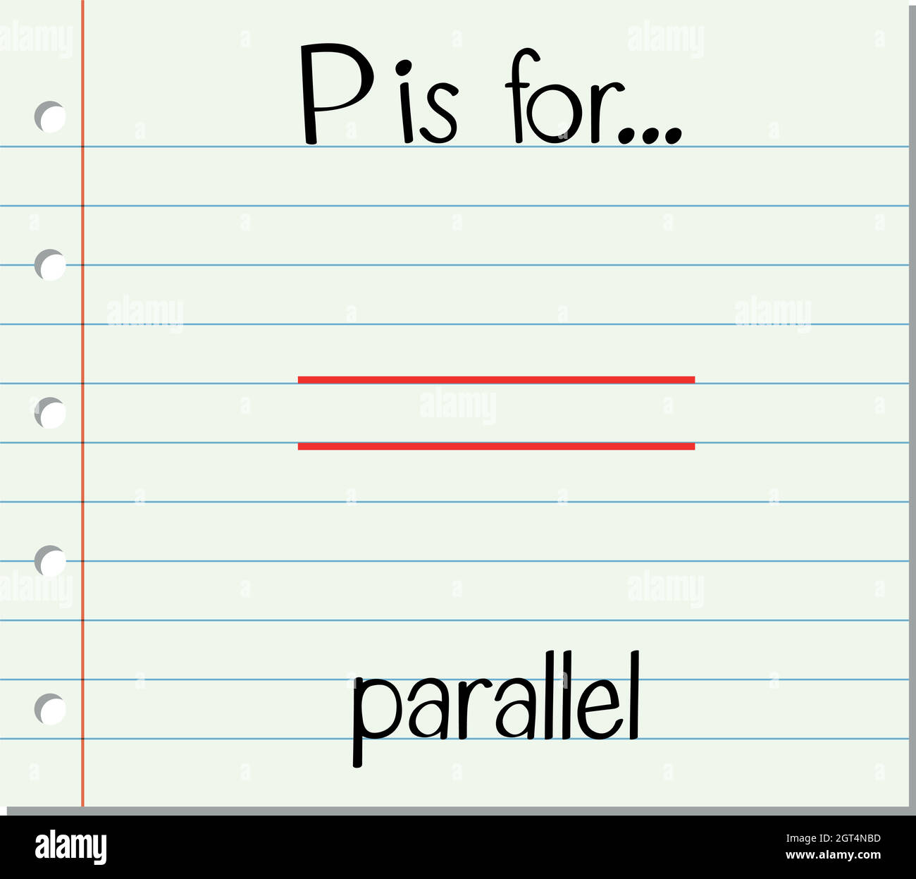 Flashcard letter P is for parallel Stock Vector Image & Art - Alamy