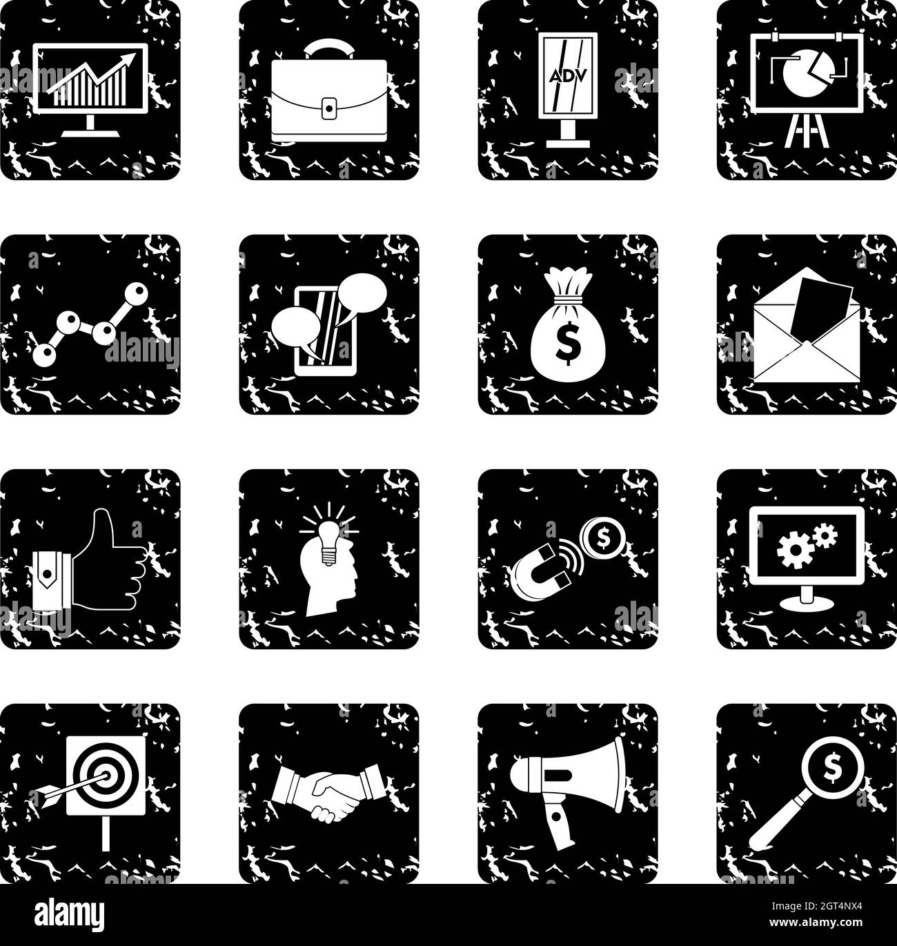 Marketing items icons set Stock Vector Image & Art - Alamy