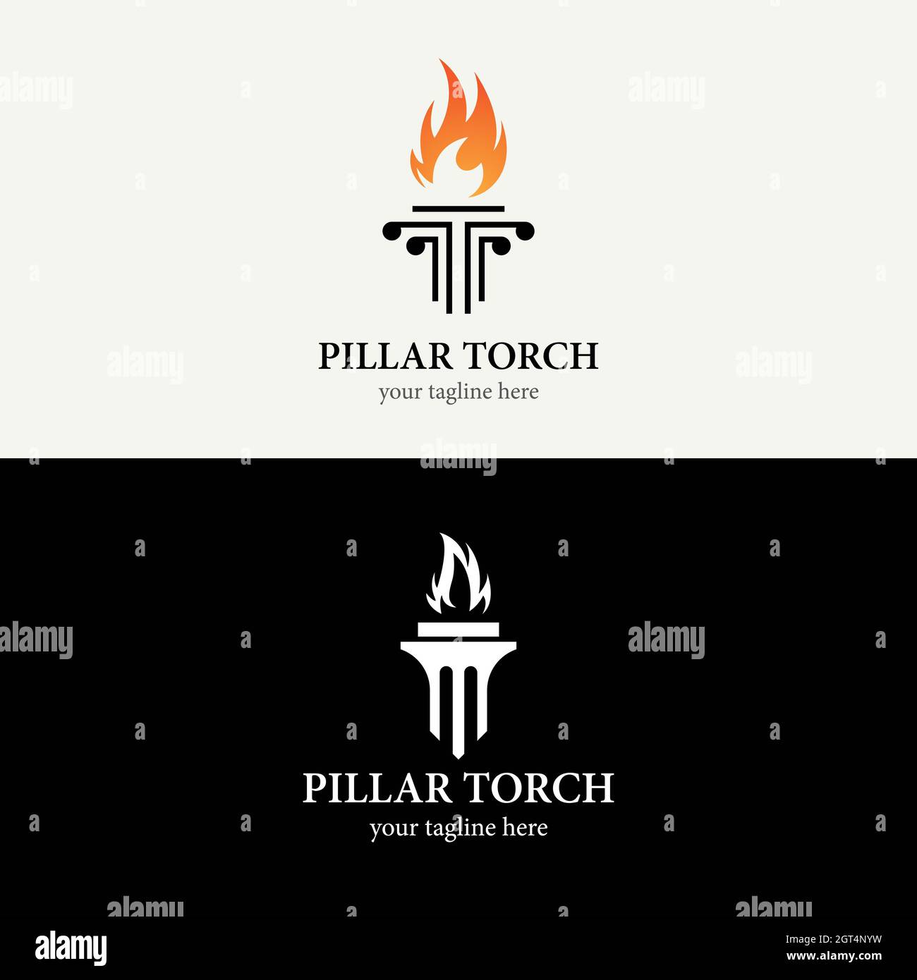 Torch logo hi-res stock photography and images - Alamy