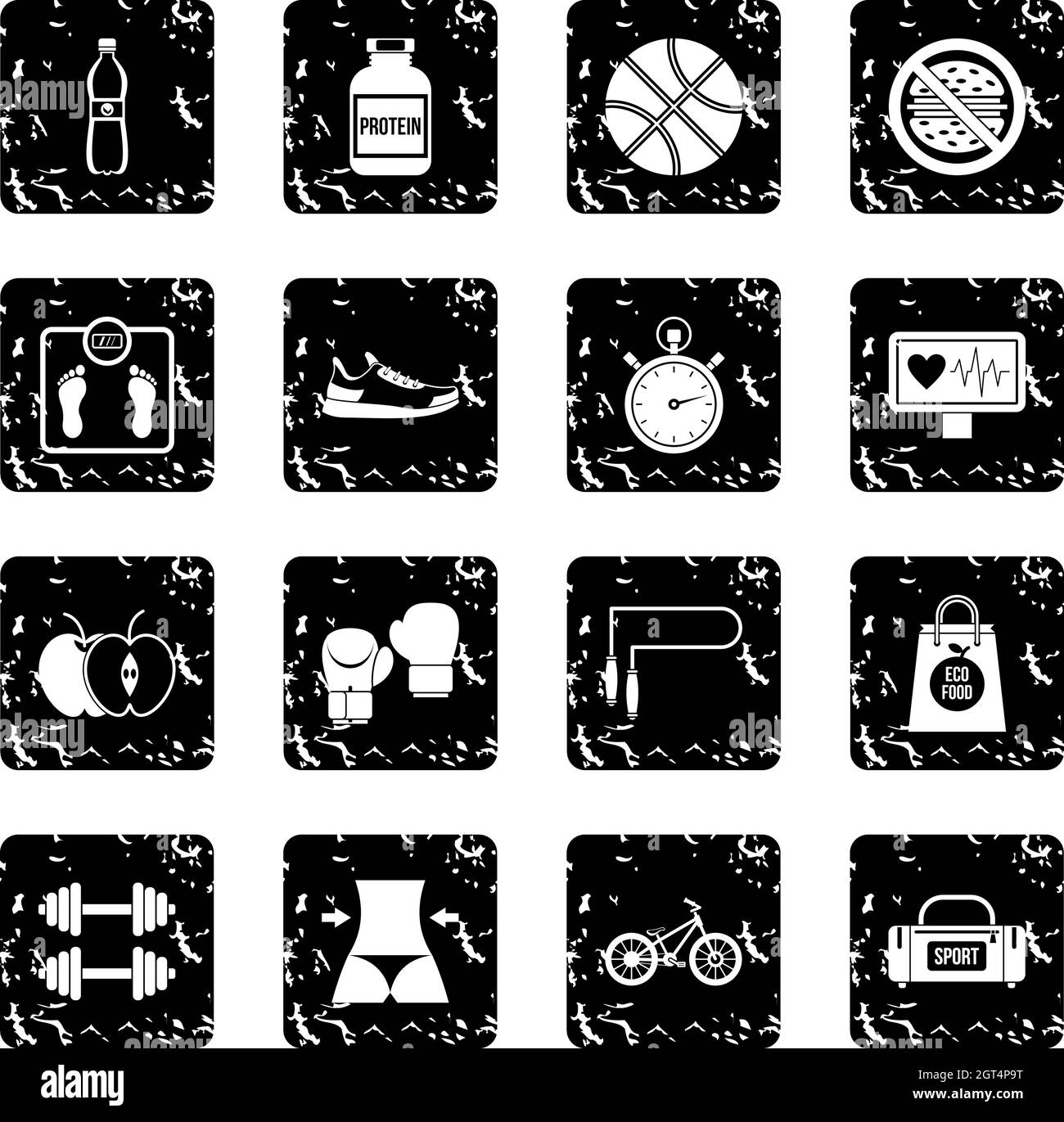 Healthy life icons set Stock Vector Image & Art - Alamy