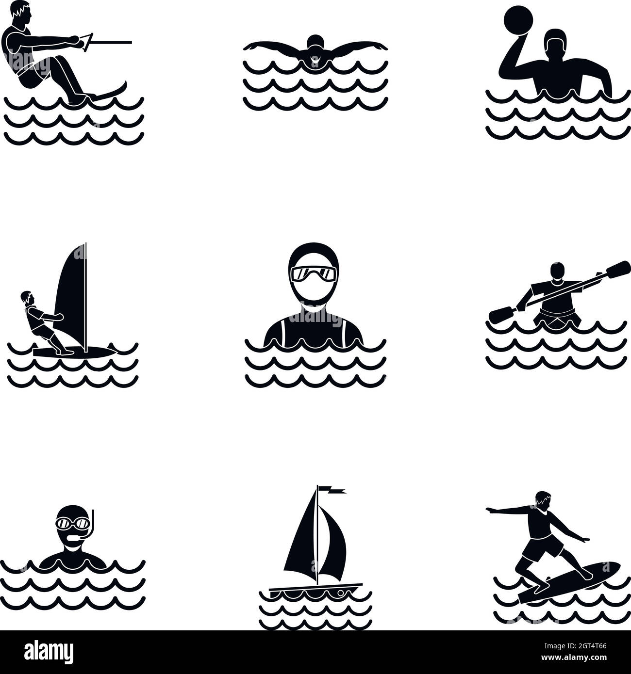 Water splash on swimming Stock Vector Images - Alamy