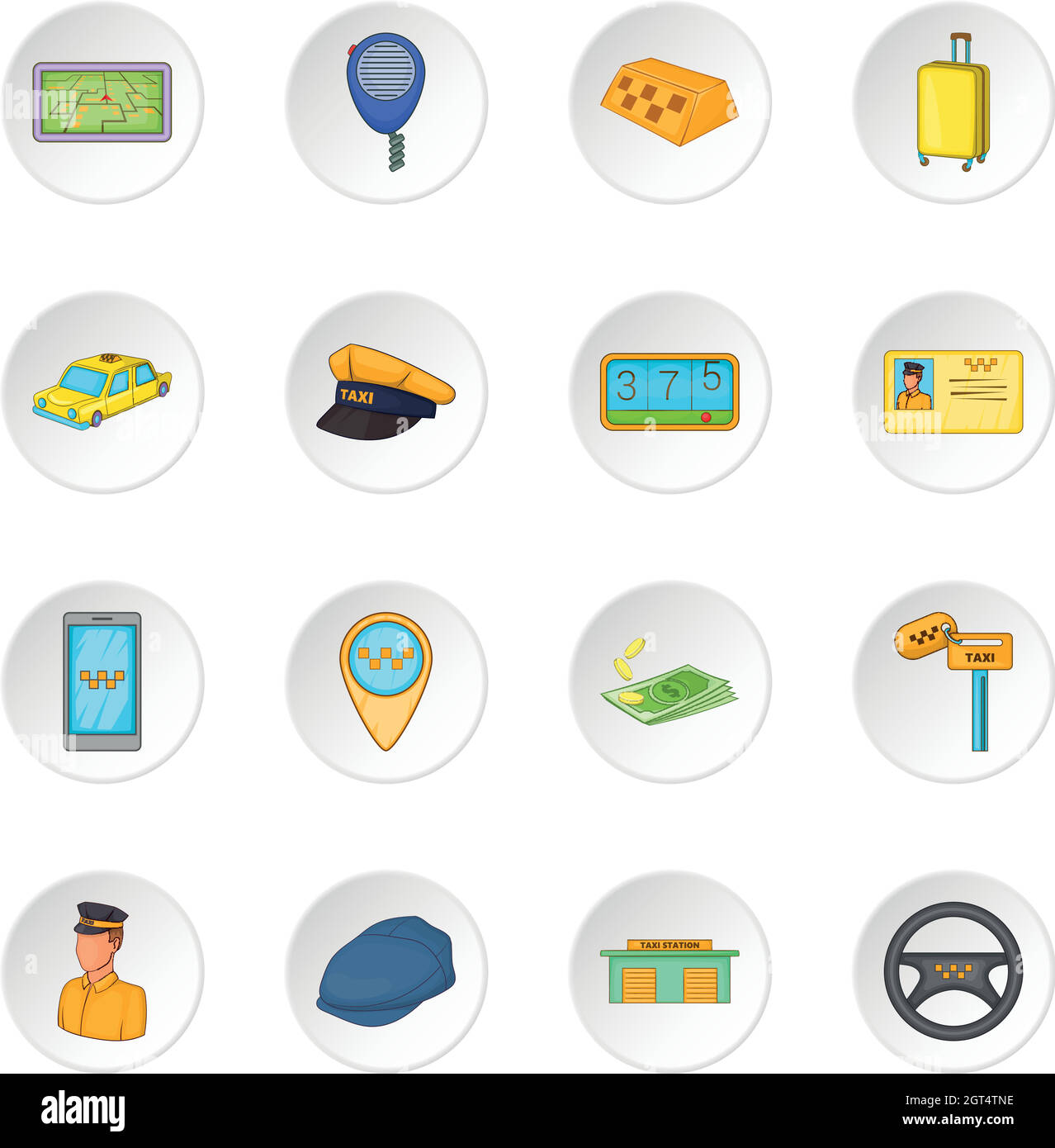 Point sign taxi Cut Out Stock Images & Pictures - Alamy