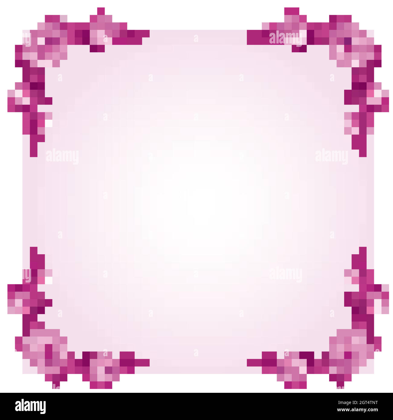 Pink frame template with flowers Stock Vector Image & Art - Alamy
