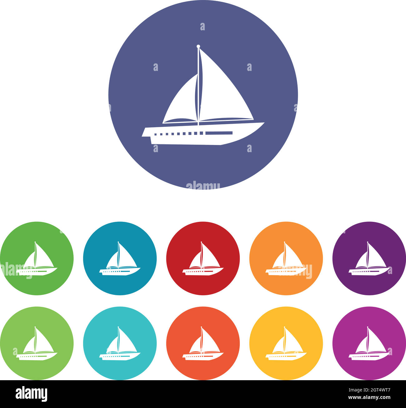 Long yacht Stock Vector Images - Alamy