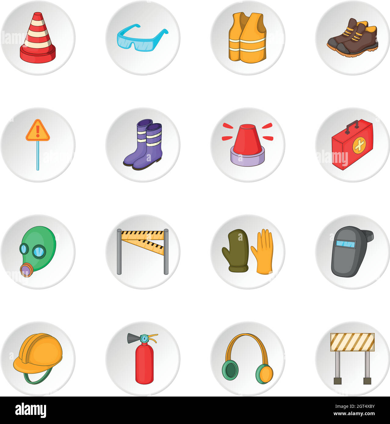 Safety work icons set Stock Vector Image & Art - Alamy