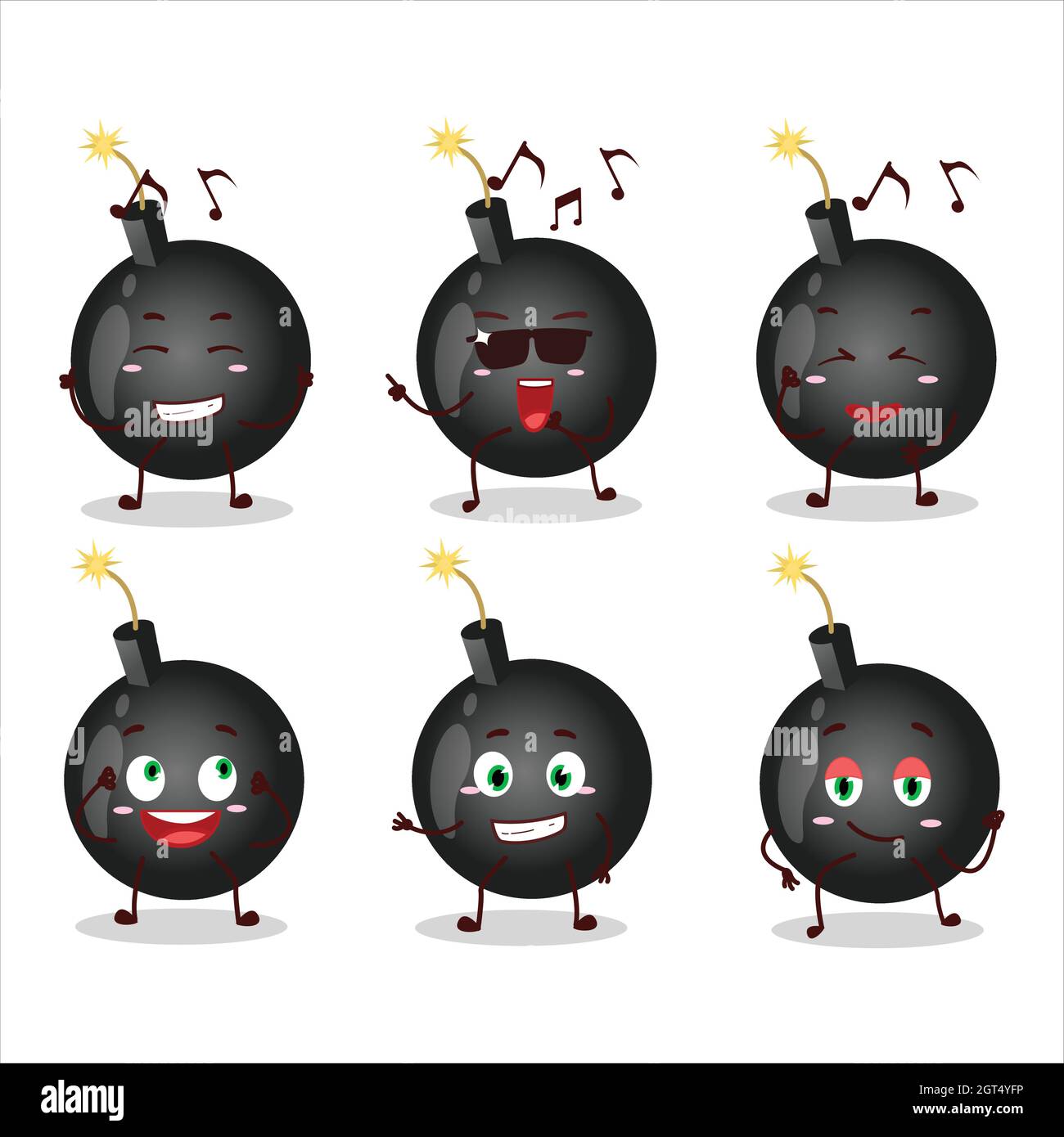 An image of bomb explosive firecracker dancer cartoon character ...
