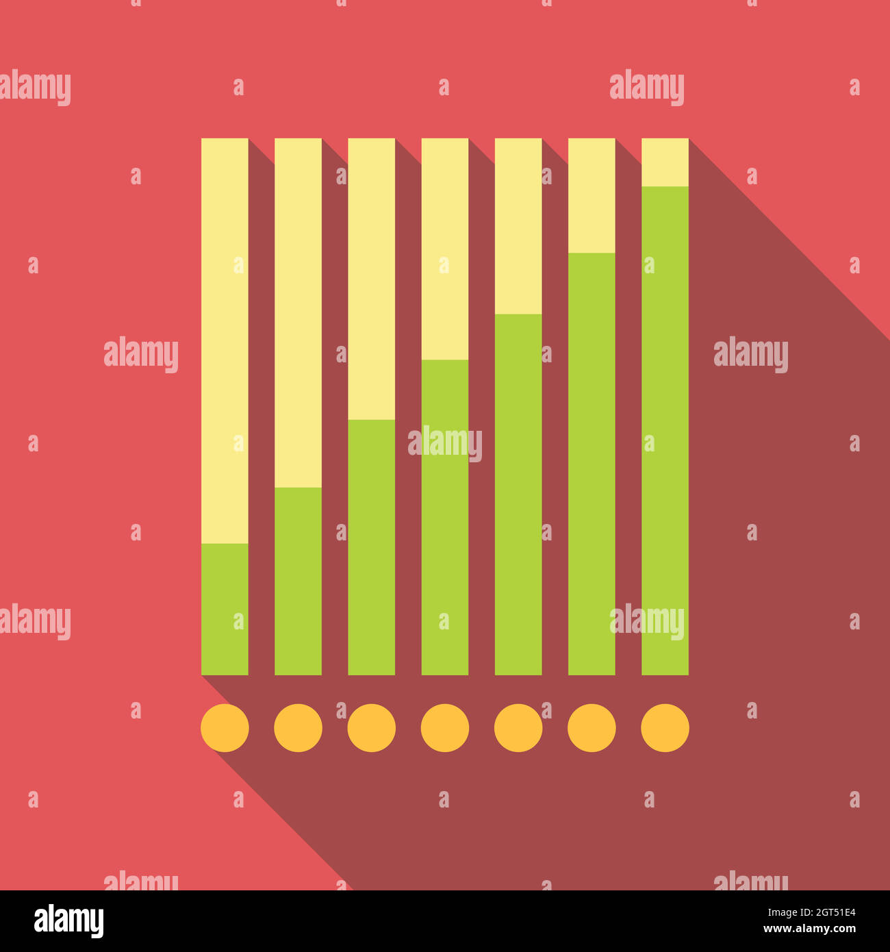 Chart graph icon, flat style Stock Vector Image & Art - Alamy