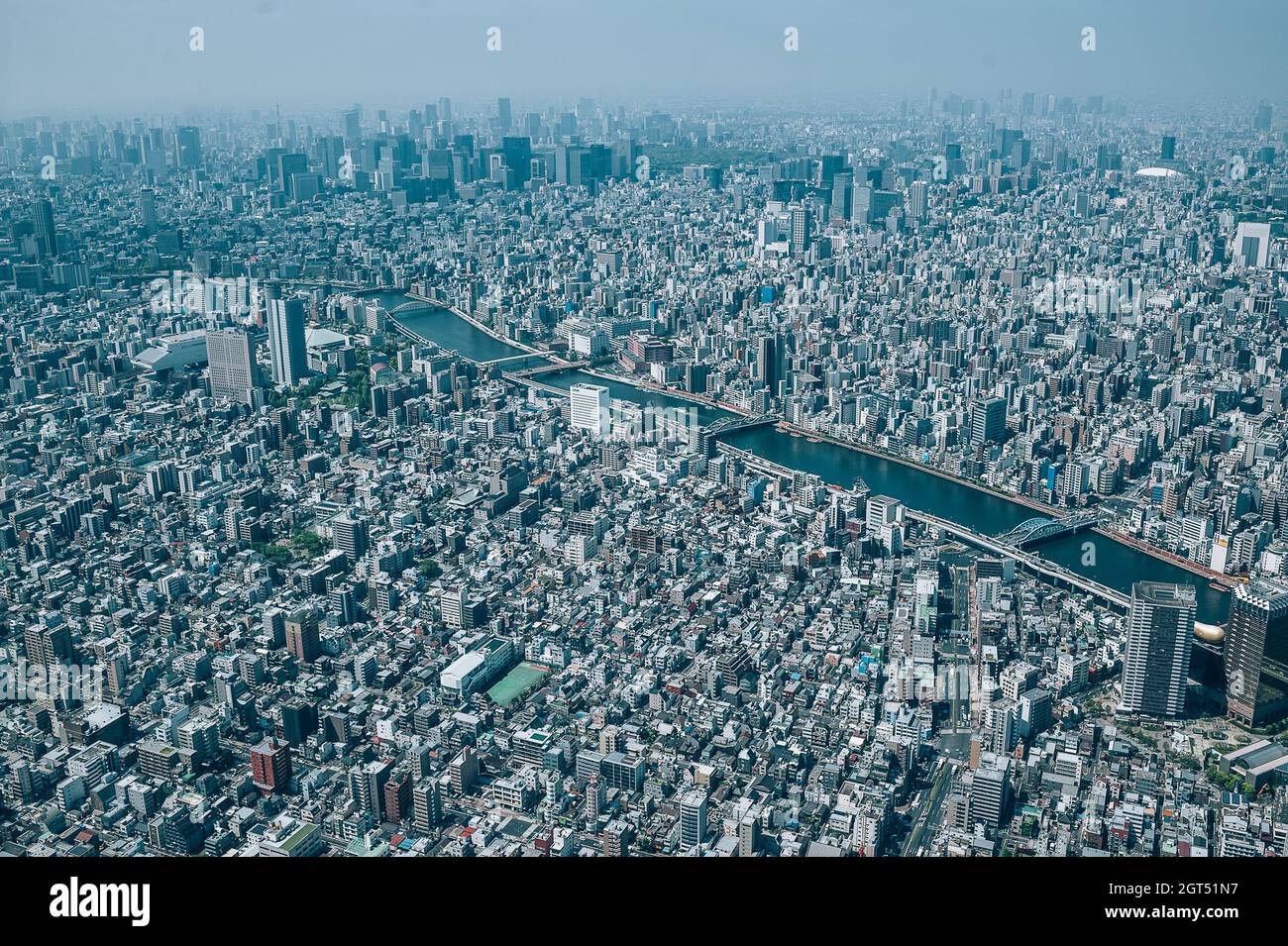 Aerial View Of Cityscape Stock Photo - Alamy