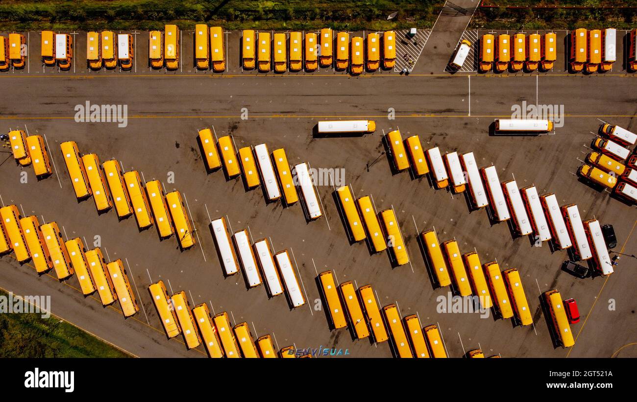School Bus Parking High Resolution Stock Photography and Images - Alamy