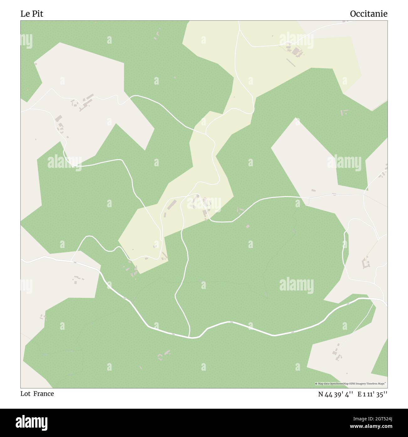 Le Pit, Lot, France, Occitanie, N 44 39' 4'', E 1 11' 35'', map ...