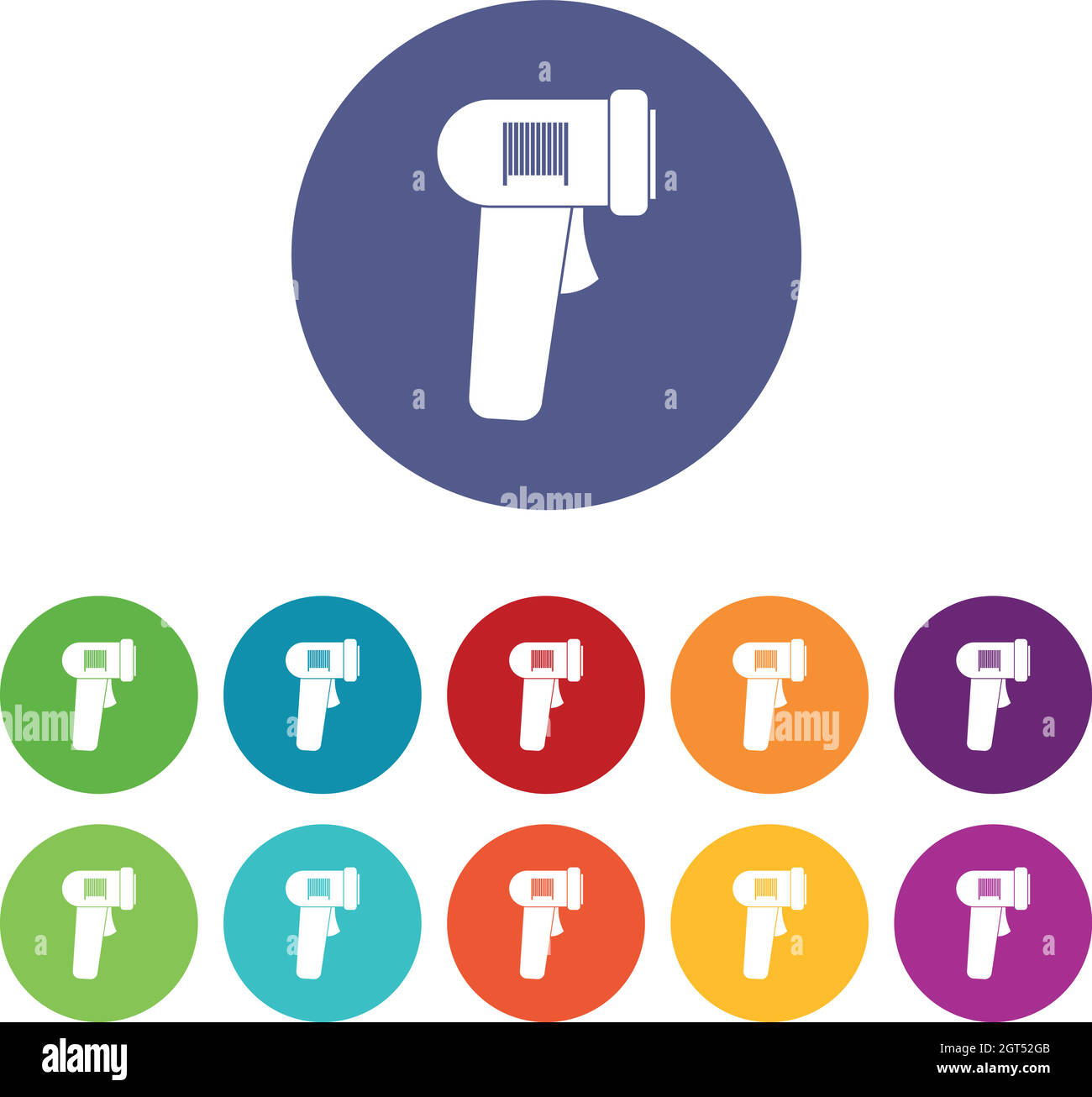 Barcode scanner set icons Stock Vector Image & Art - Alamy