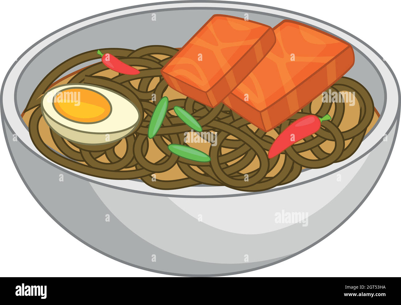 Cartoon Chicken Noodle Soup