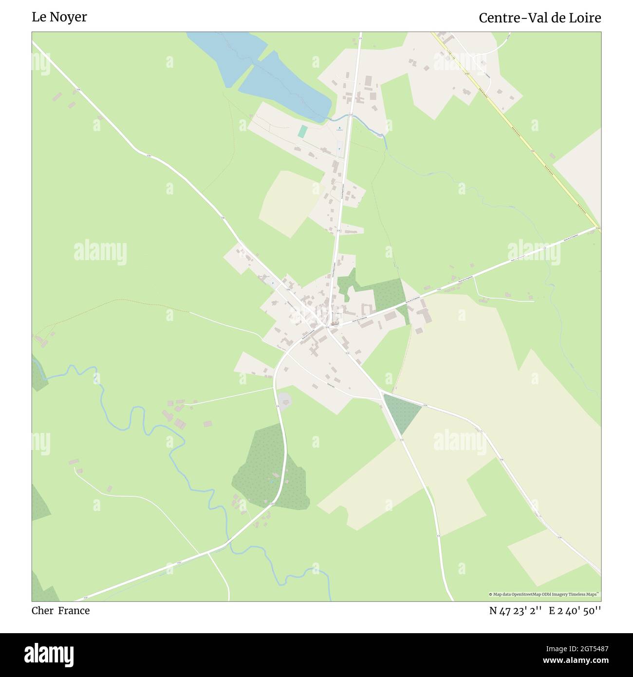Le Noyer, Cher, France, Centre-Val de Loire, N 47 23' 2'', E 2 40' 50 ...