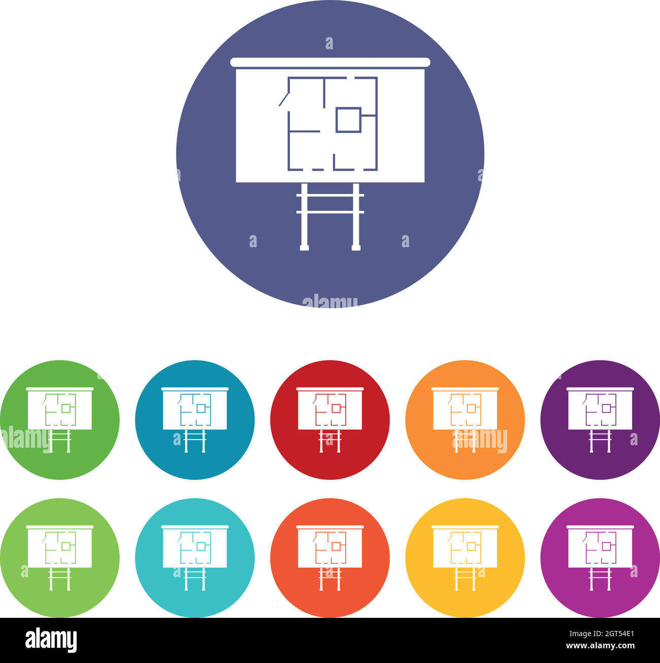 Construction project occupation Stock Vector Images - Alamy