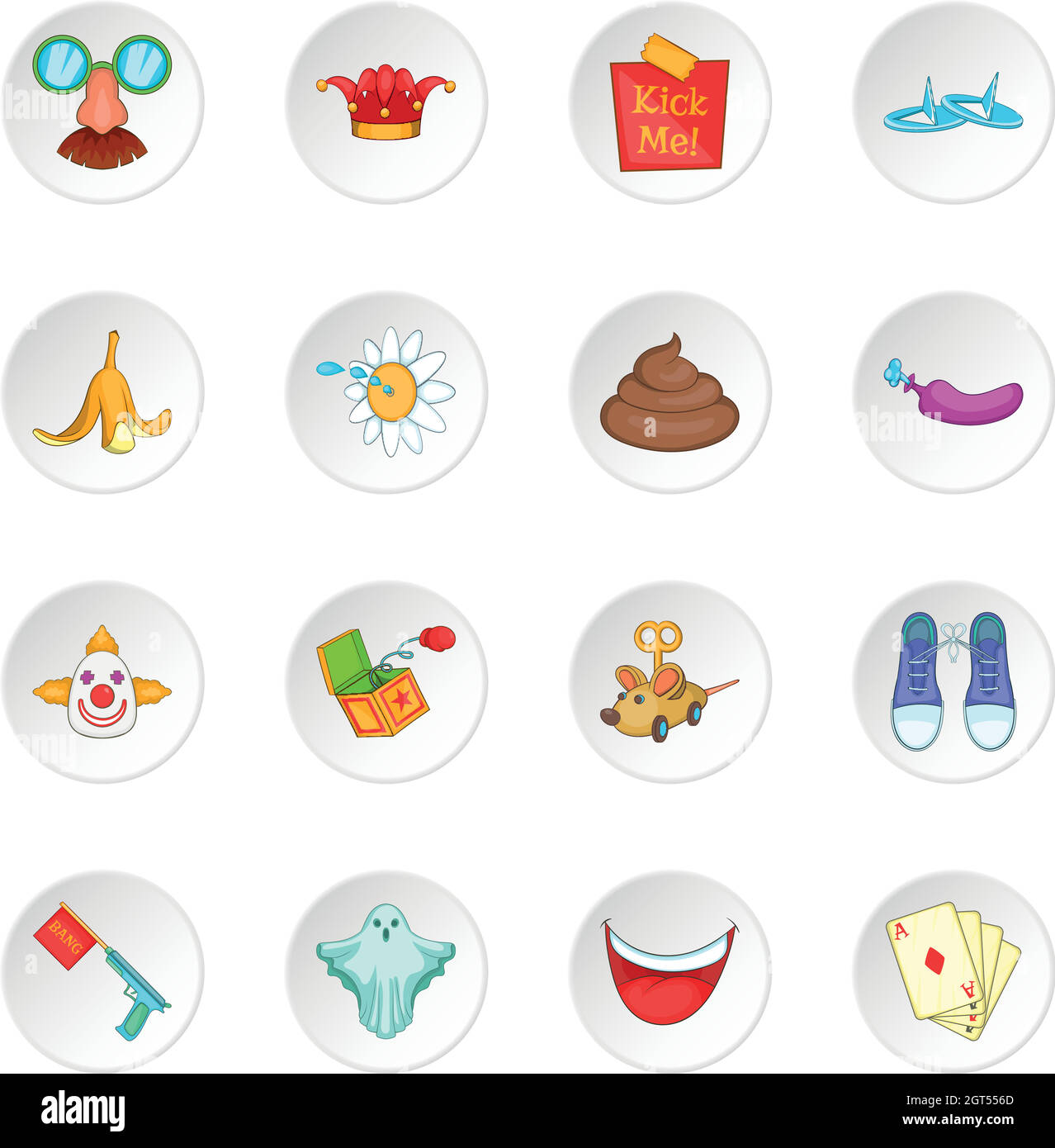 April fools day icons set Stock Vector Image & Art - Alamy