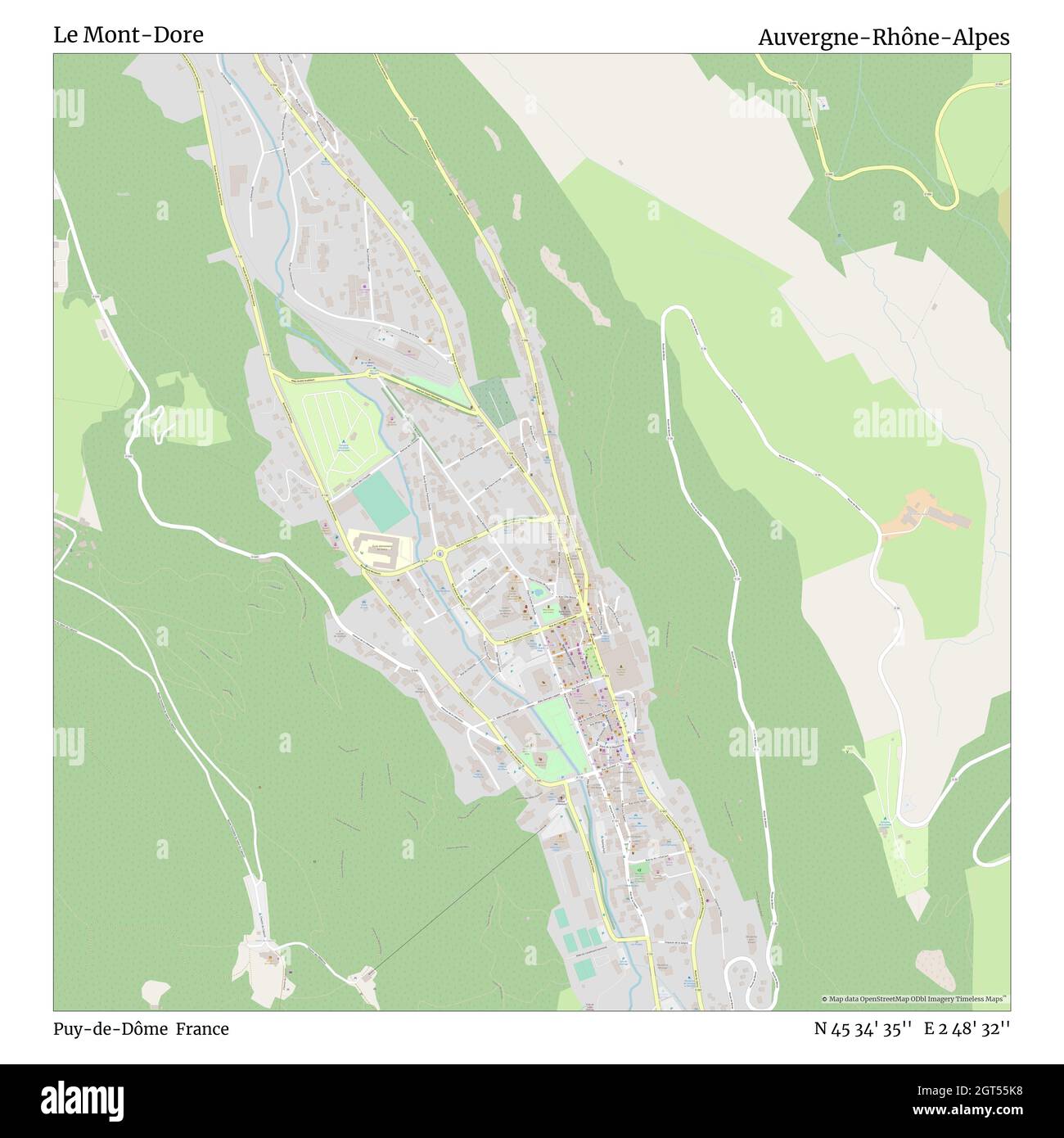 Le Mont-Dore, Puy-de-Dôme, France, Auvergne-Rhône-Alpes, N 45 34' 35 ...