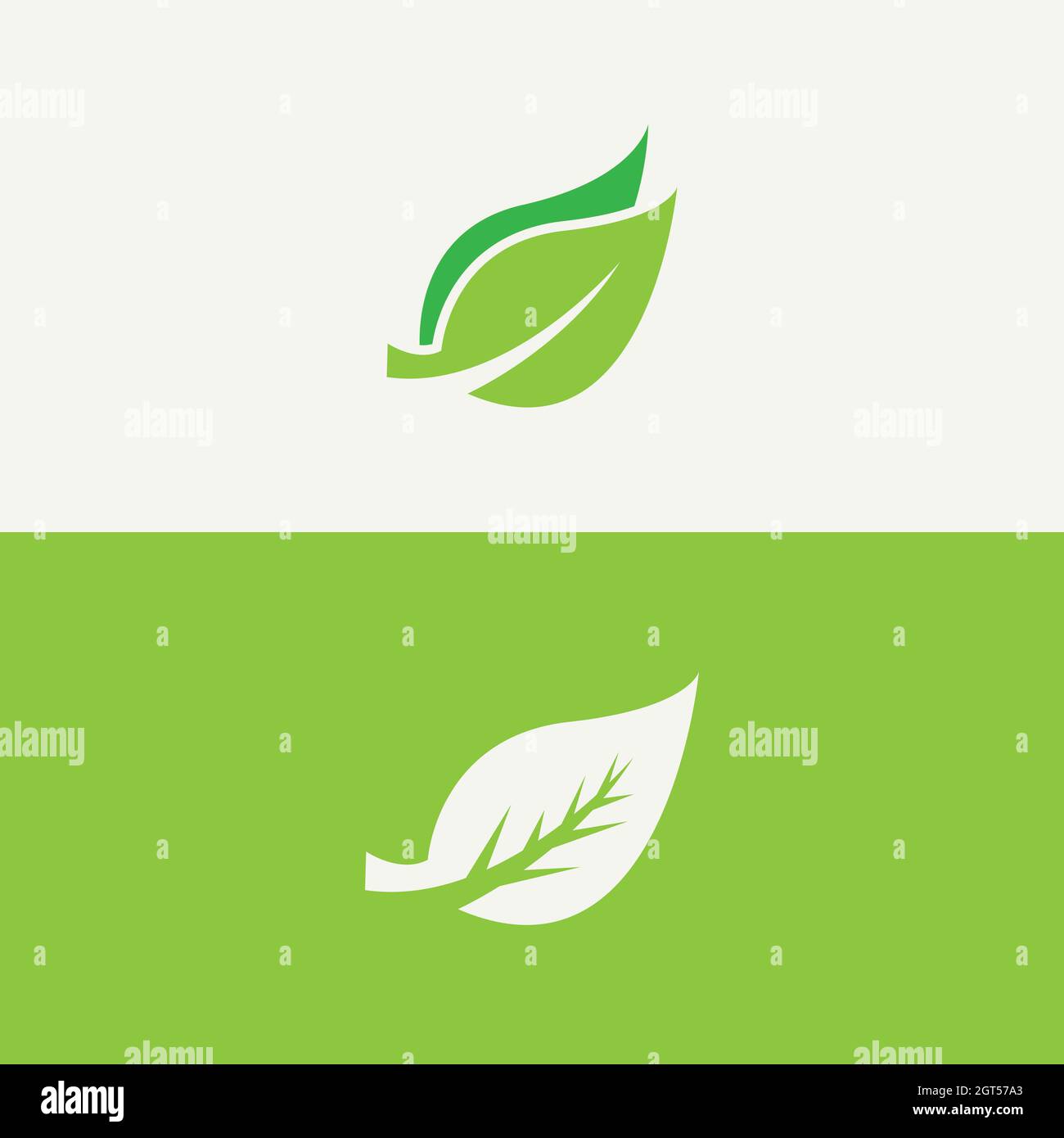 leaf vector template icon design Stock Photo - Alamy