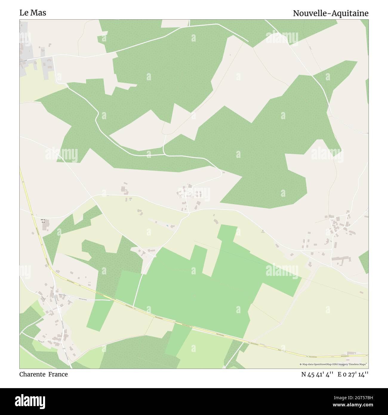 Le Mas, Charente, France, Nouvelle-Aquitaine, N 45 41' 4'', E 0 27' 14 ...